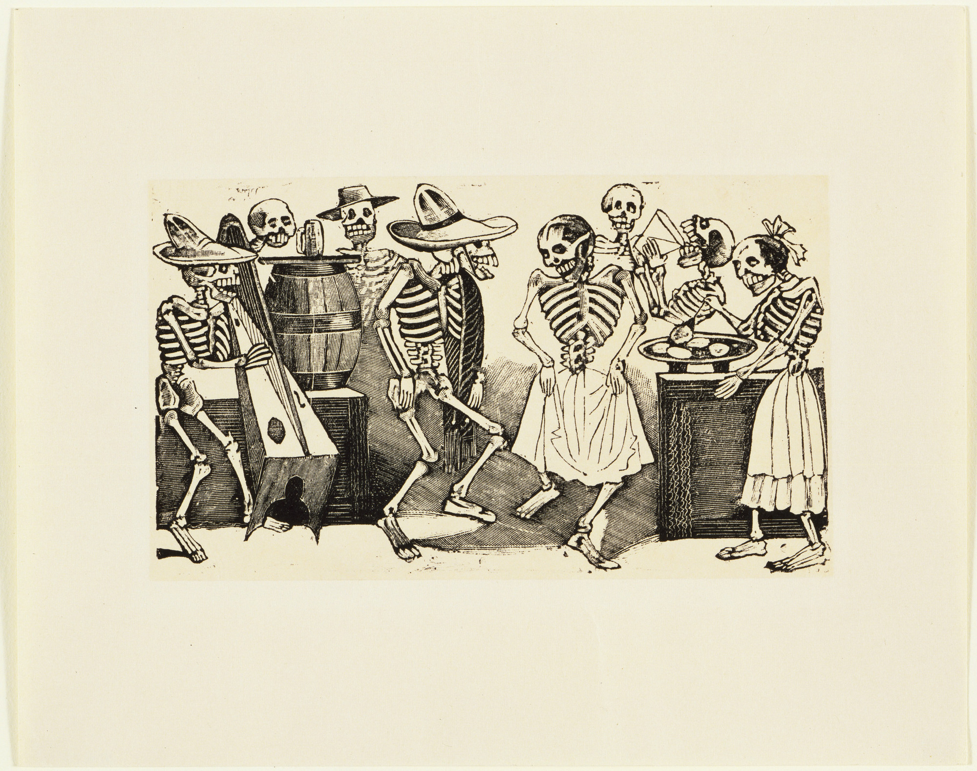 José Guadalupe Posada. A Jig Beyond the Grave (El Jarabe en Ultratumba ...