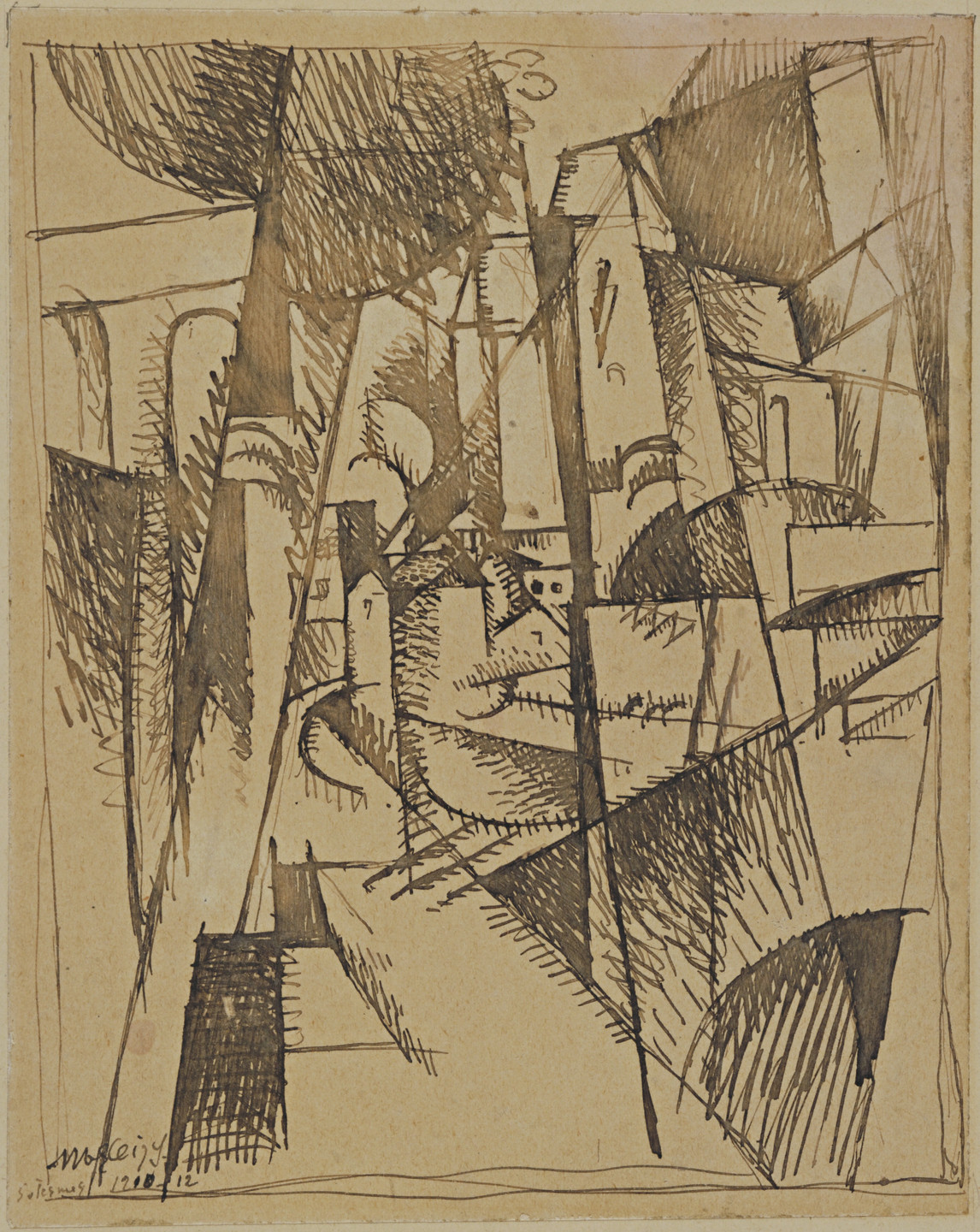 Albert Gleizes. Landscape with Bridge and Viaduct. 1910 | MoMA