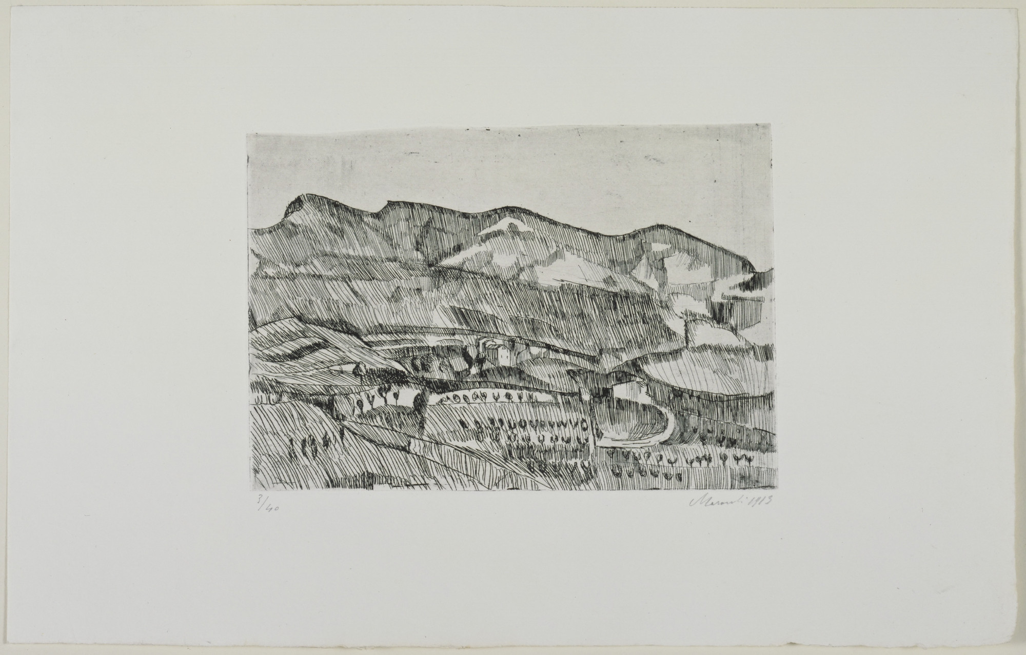 Giorgio Morandi. Landscape. (1913) | MoMA