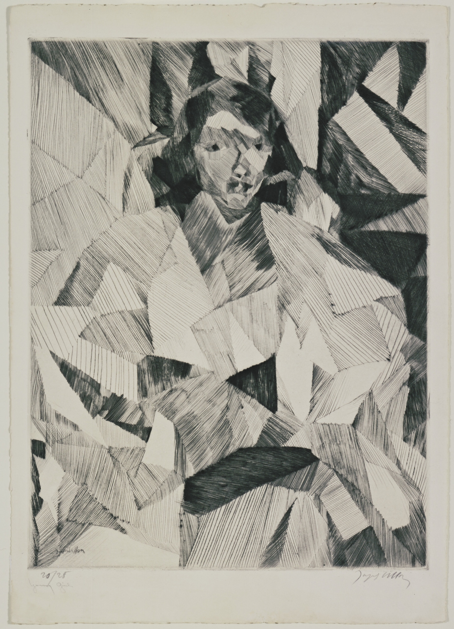Jacques Villon. Front View of Yvonne D. (Yvonne D. de face). 1913 | MoMA