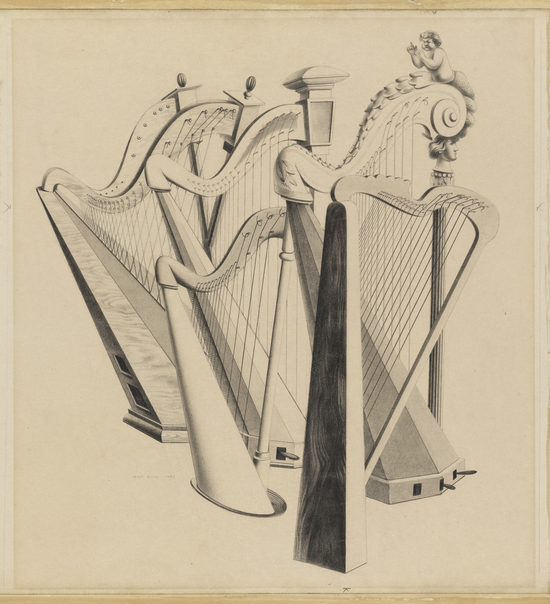 Peter Blume. Harps. 1932 | MoMA