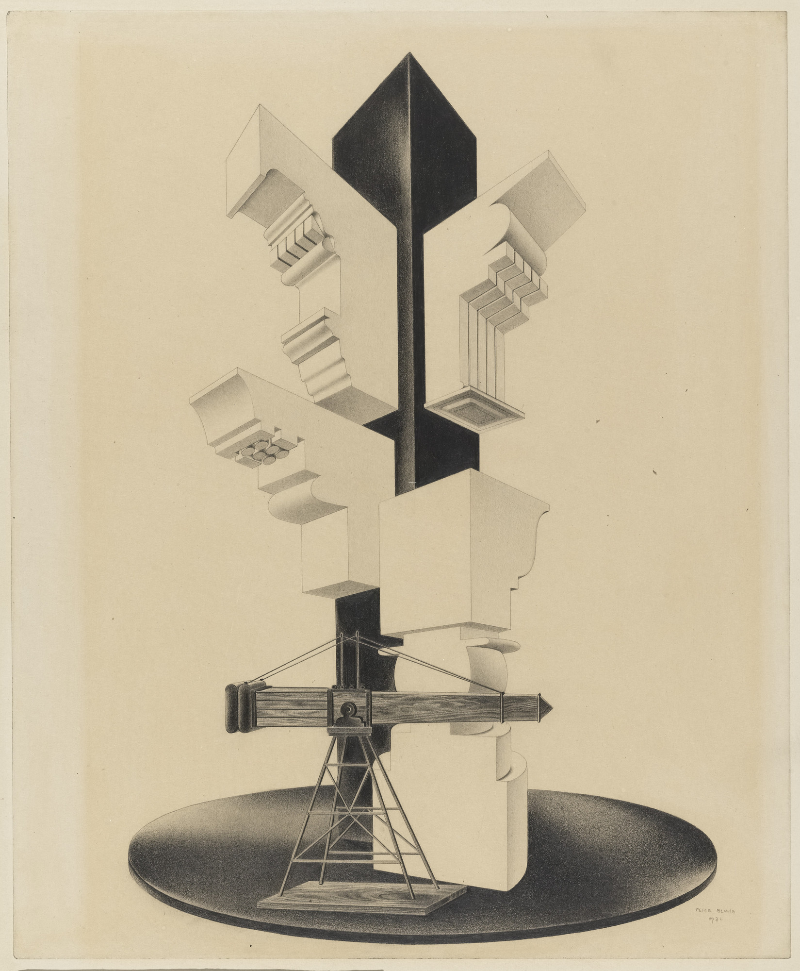 Peter Blume. Obelisk. 1932 | MoMA