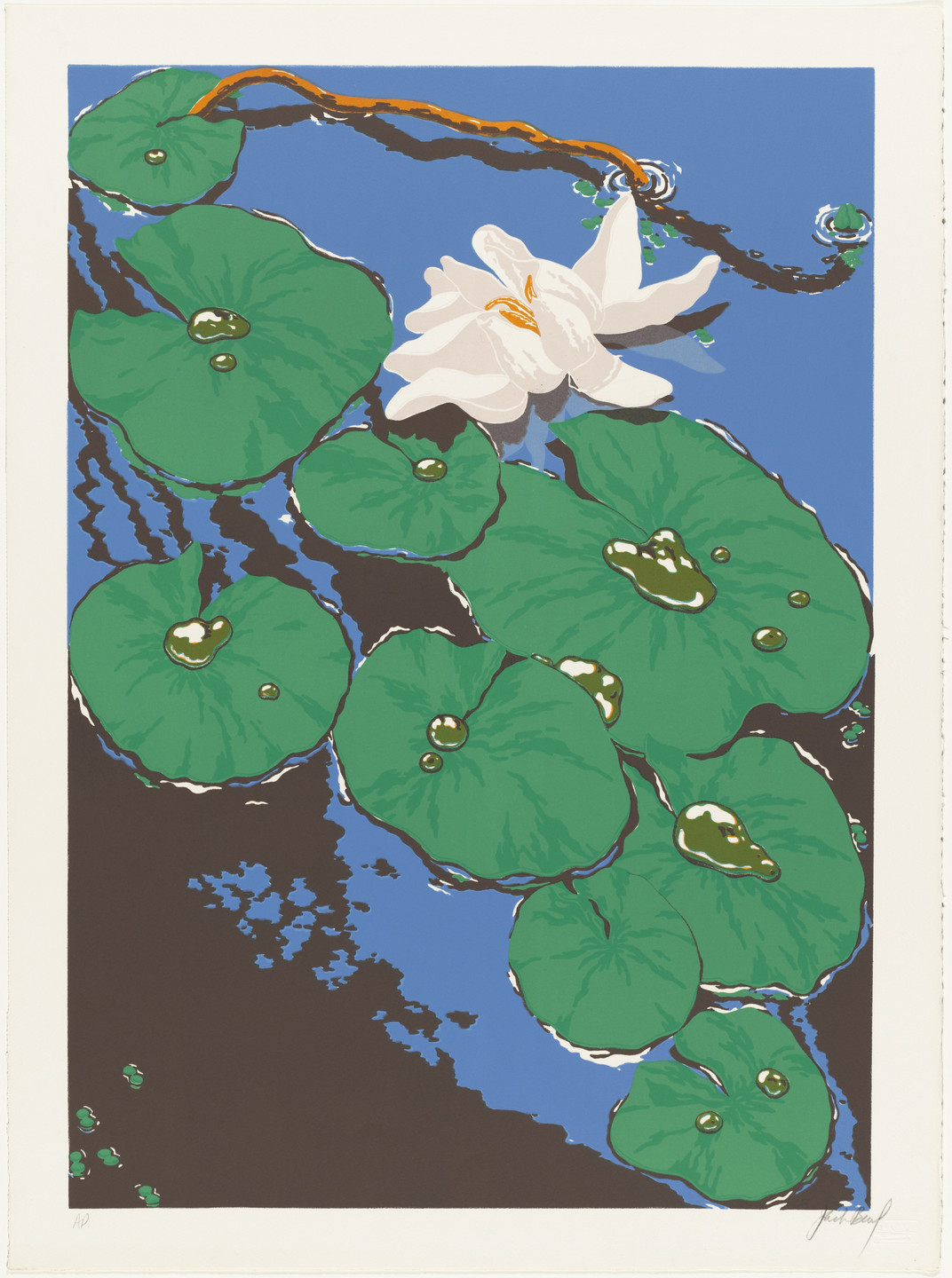 Jack Beal. Pond Lilies from Ten Lithographs by Ten Artists. 1971 | MoMA