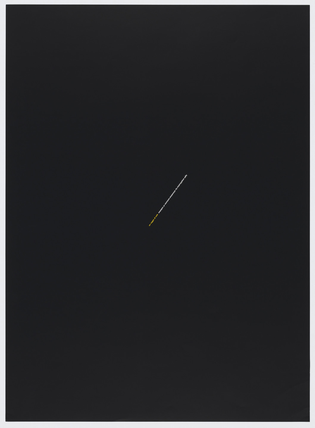 A. G. Fronzoni. Un Raggio di Sole. 1980 | MoMA