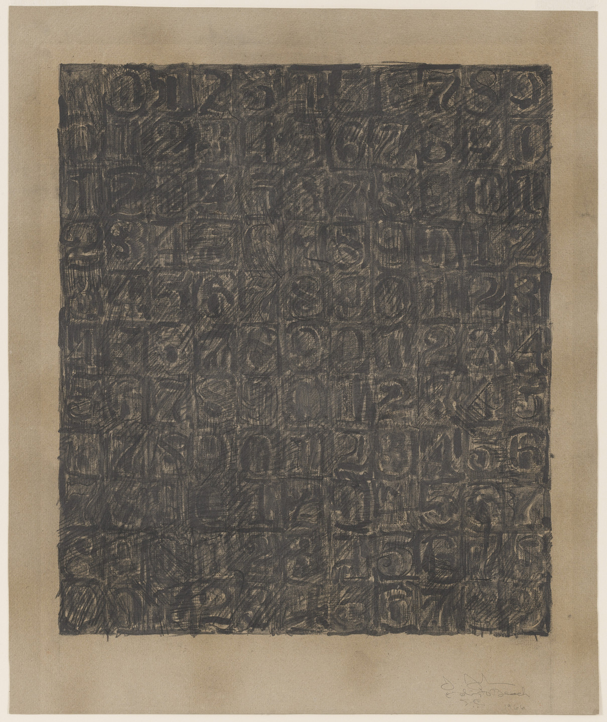 Jasper Johns. Numbers. 1966 | MoMA