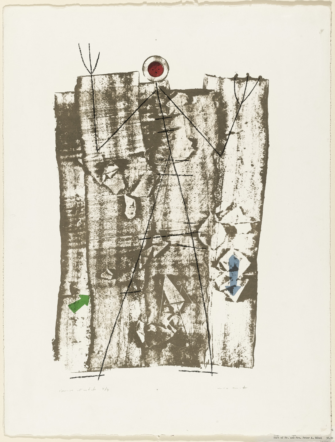 Max Ernst. Man Hiding in the Forest (L'Homme se cache dans la forêt ...