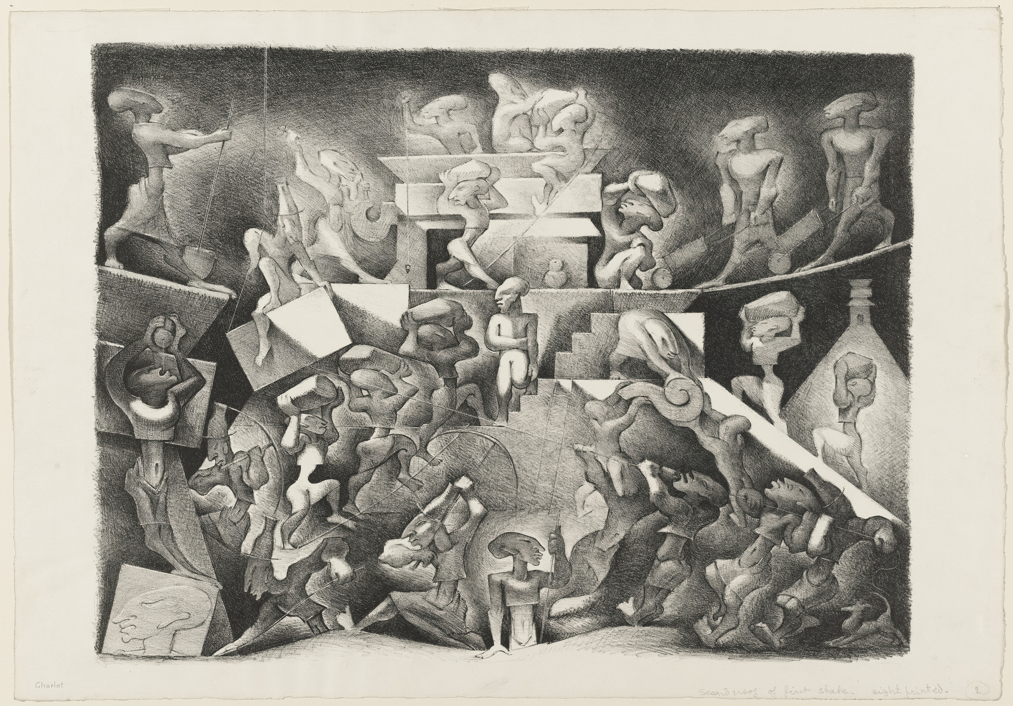 Jean Charlot. Great Builders II. 1913 | MoMA