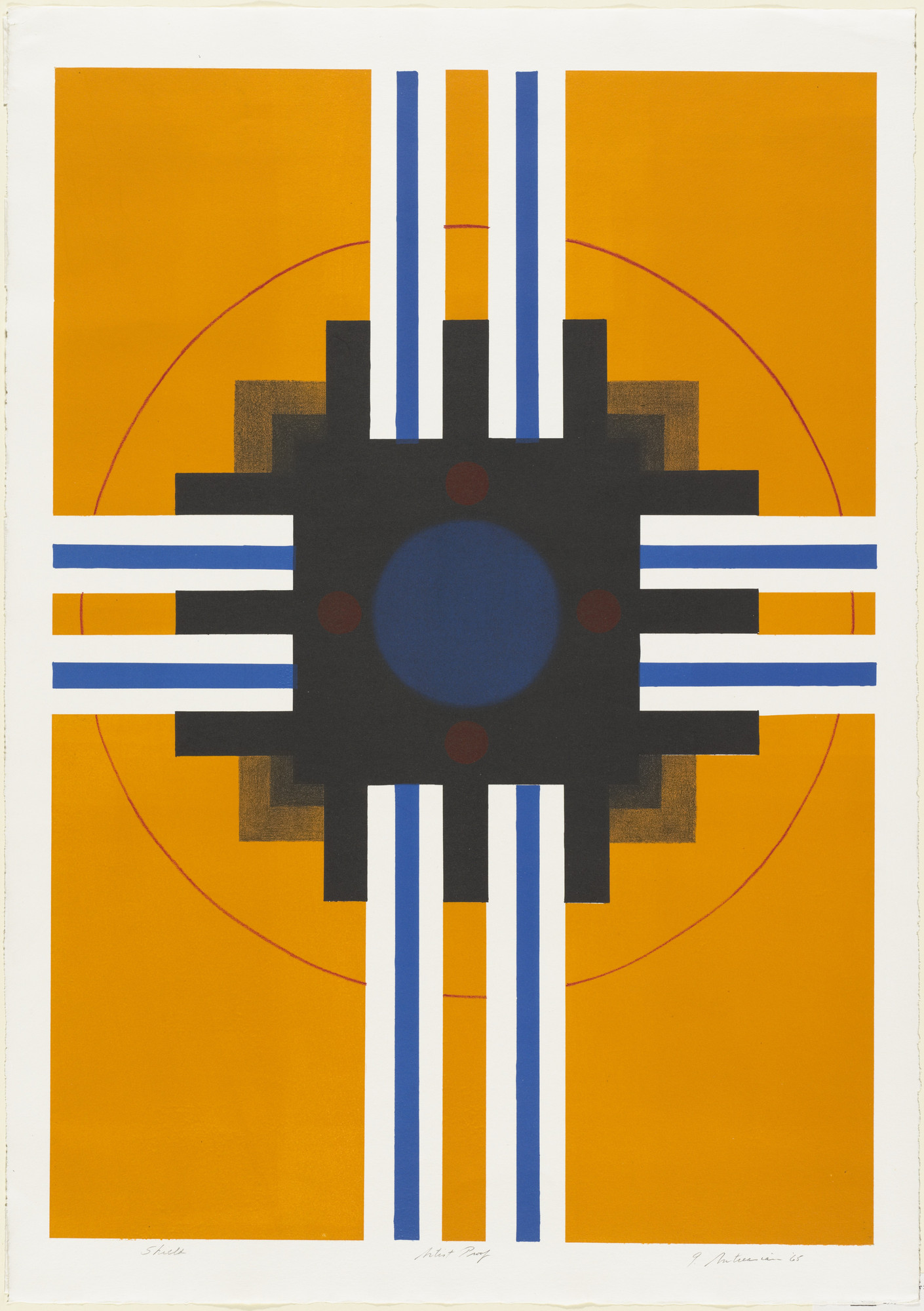 Garo Antreasian. Shield. 1965 | MoMA