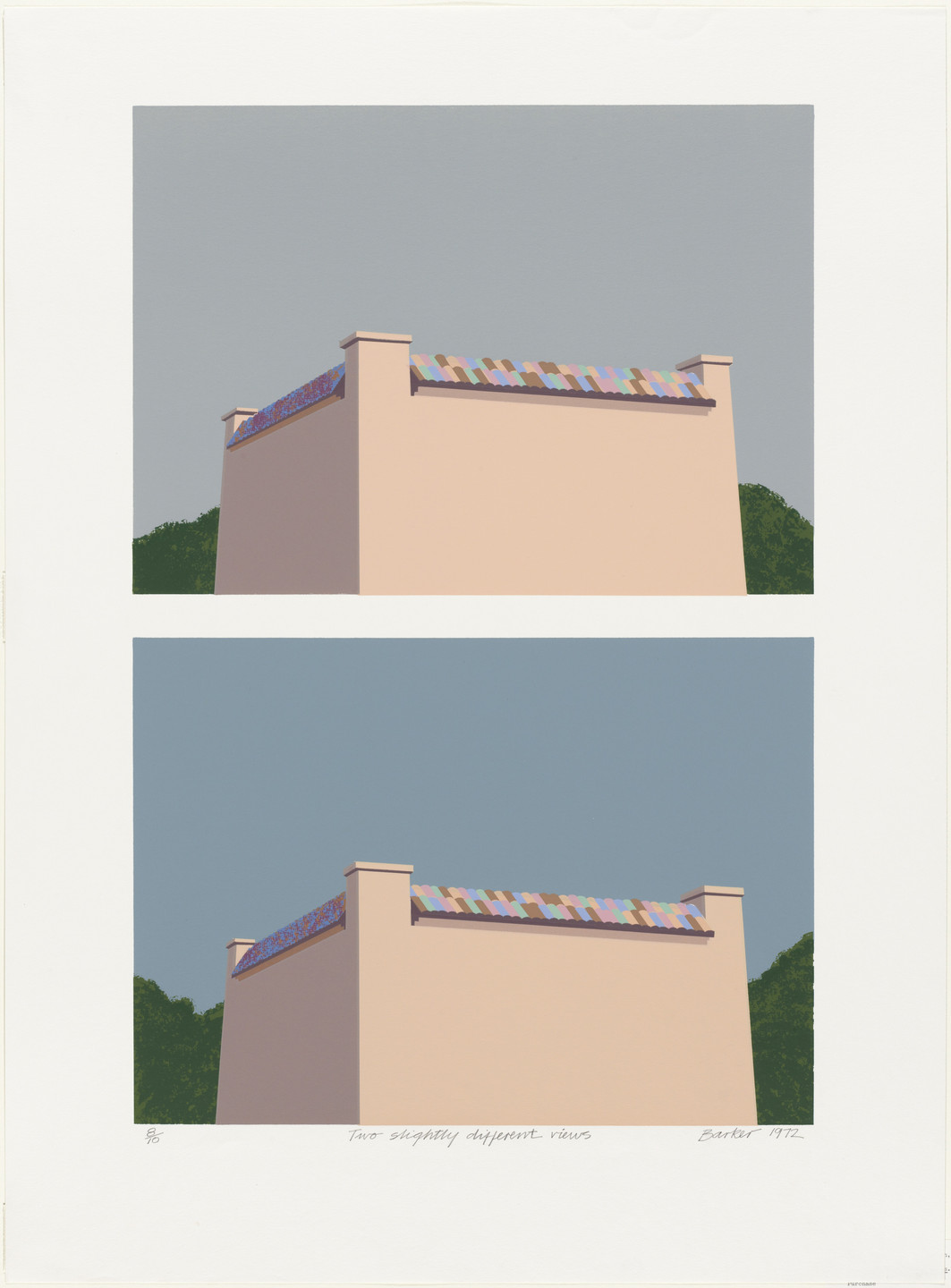 George Barker. Two Slightly Different Views. 1972 | MoMA