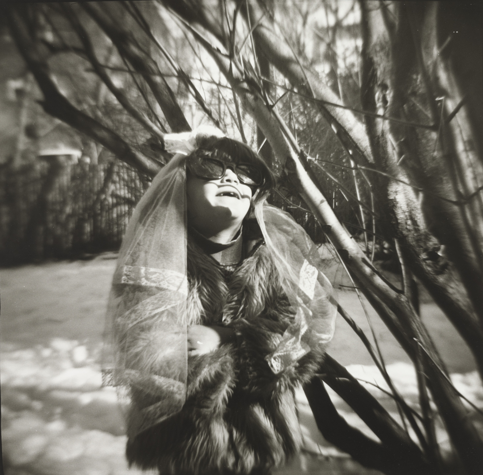 Bruce Horowitz. Eleanor's Unwanted Guest in Veil and Glasses. 1974 | MoMA