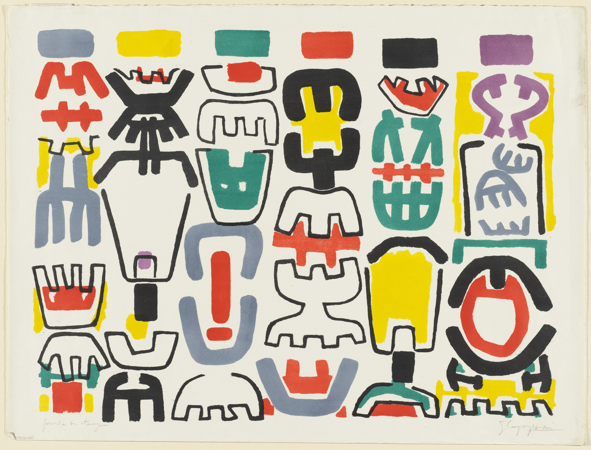 Giuseppe Capogrossi. Composition. 1956 | MoMA