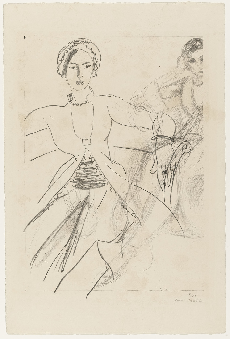 Henri Matisse. Figure from the Left of "Three Figures" (Personnage de ...