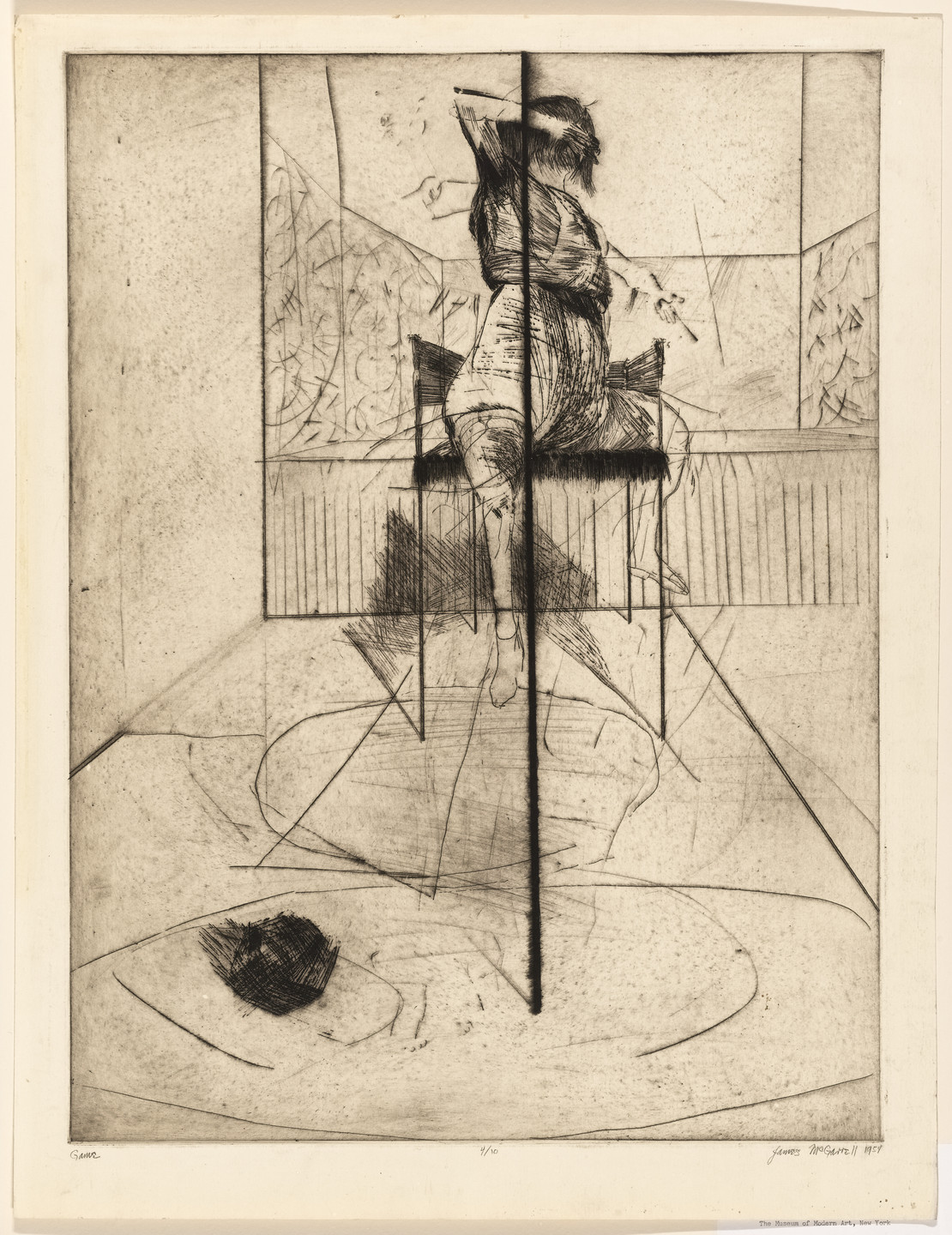 James McGarrell. Game. 1954 | MoMA