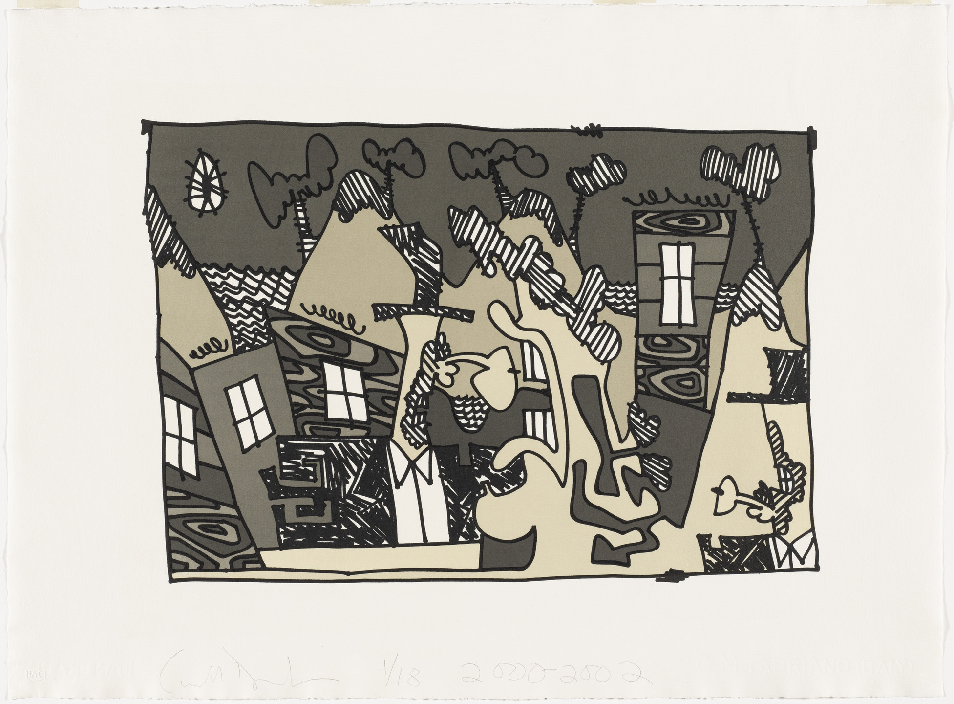 Carroll Dunham. In Town. 2002 | MoMA