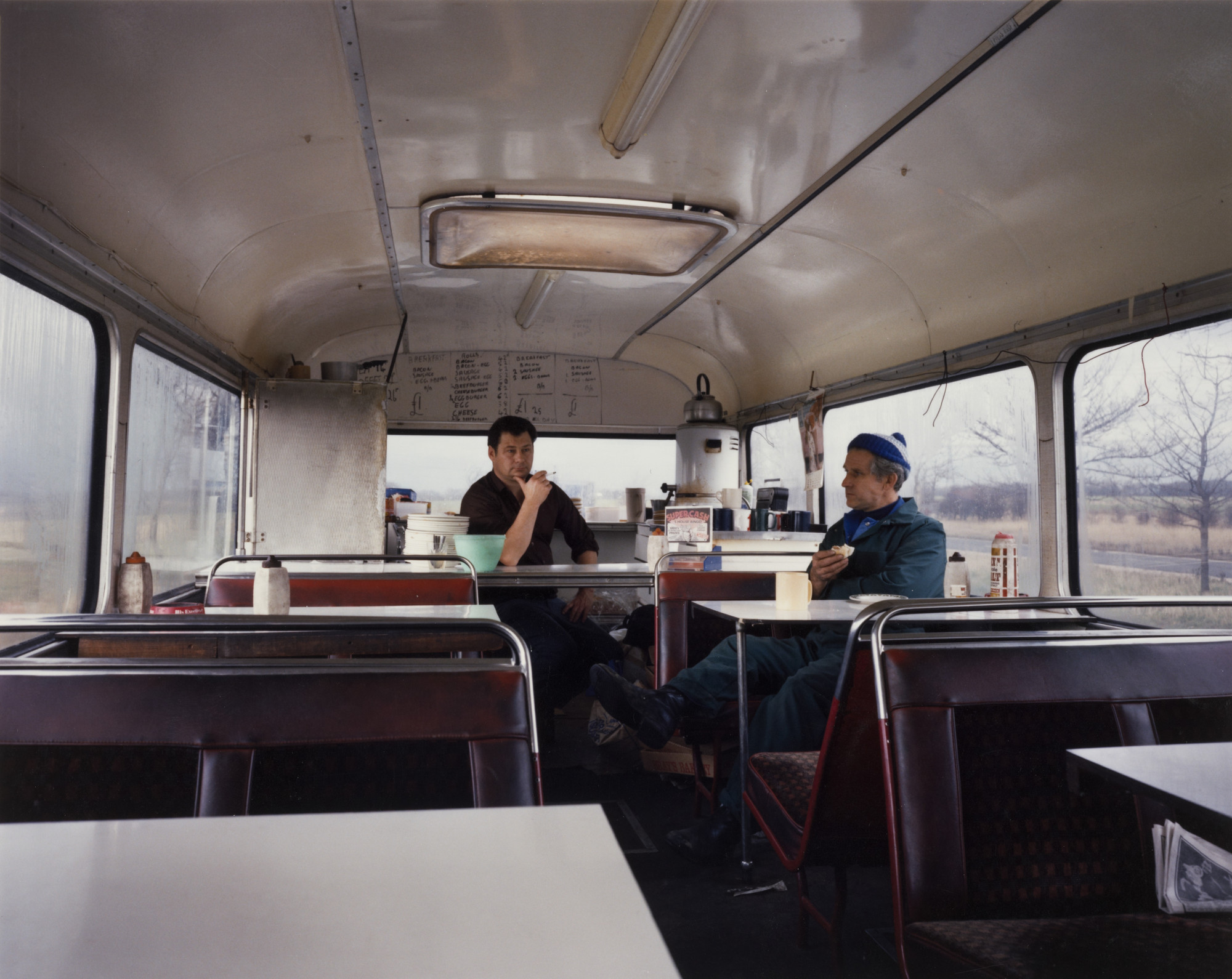 Paul Graham. Bus Converted to Cafe, Lay-By, West Yorkshire from the ...