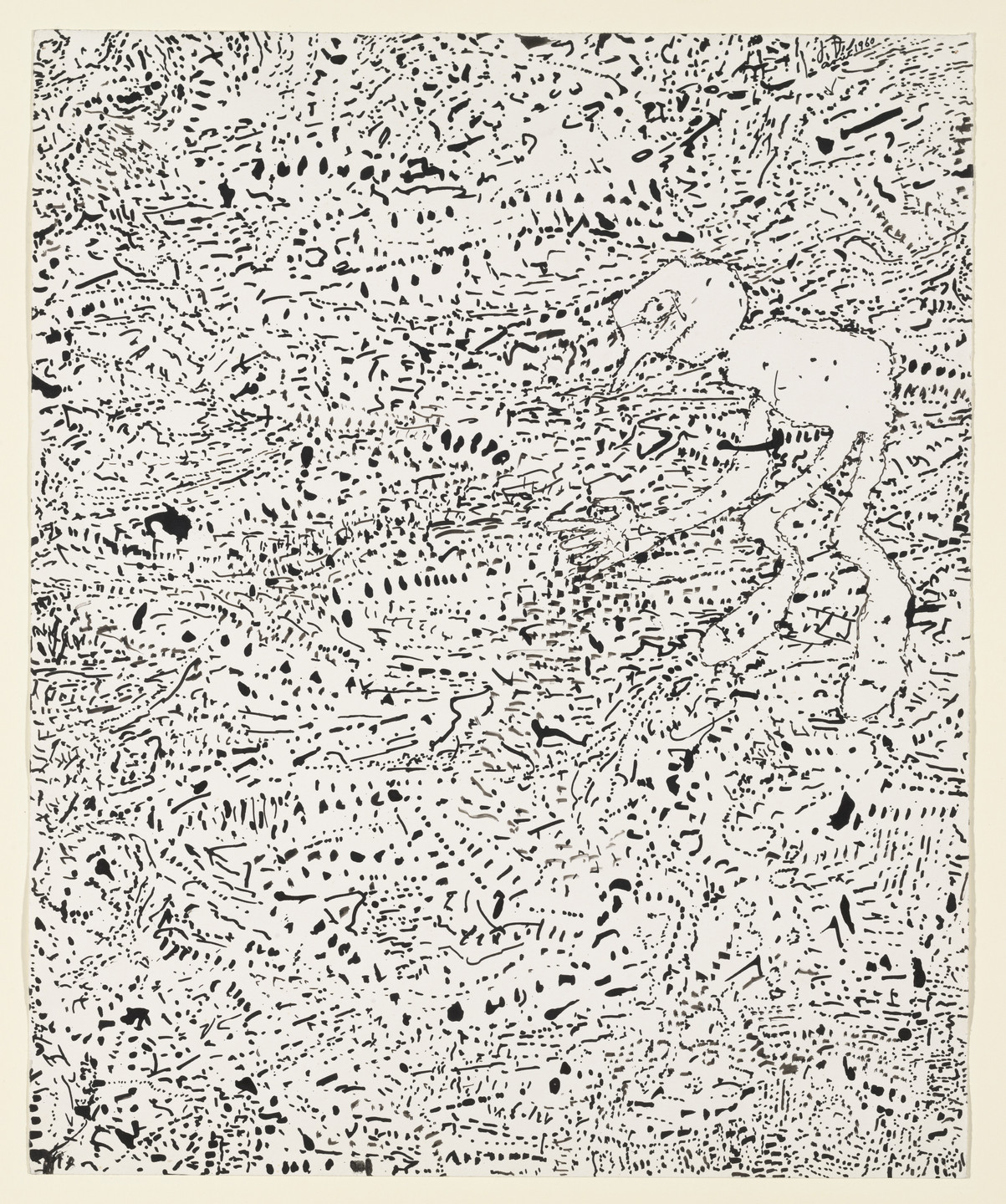 Jean Dubuffet. Landscape with Figure (Paysage avec personnage). 1960 | MoMA