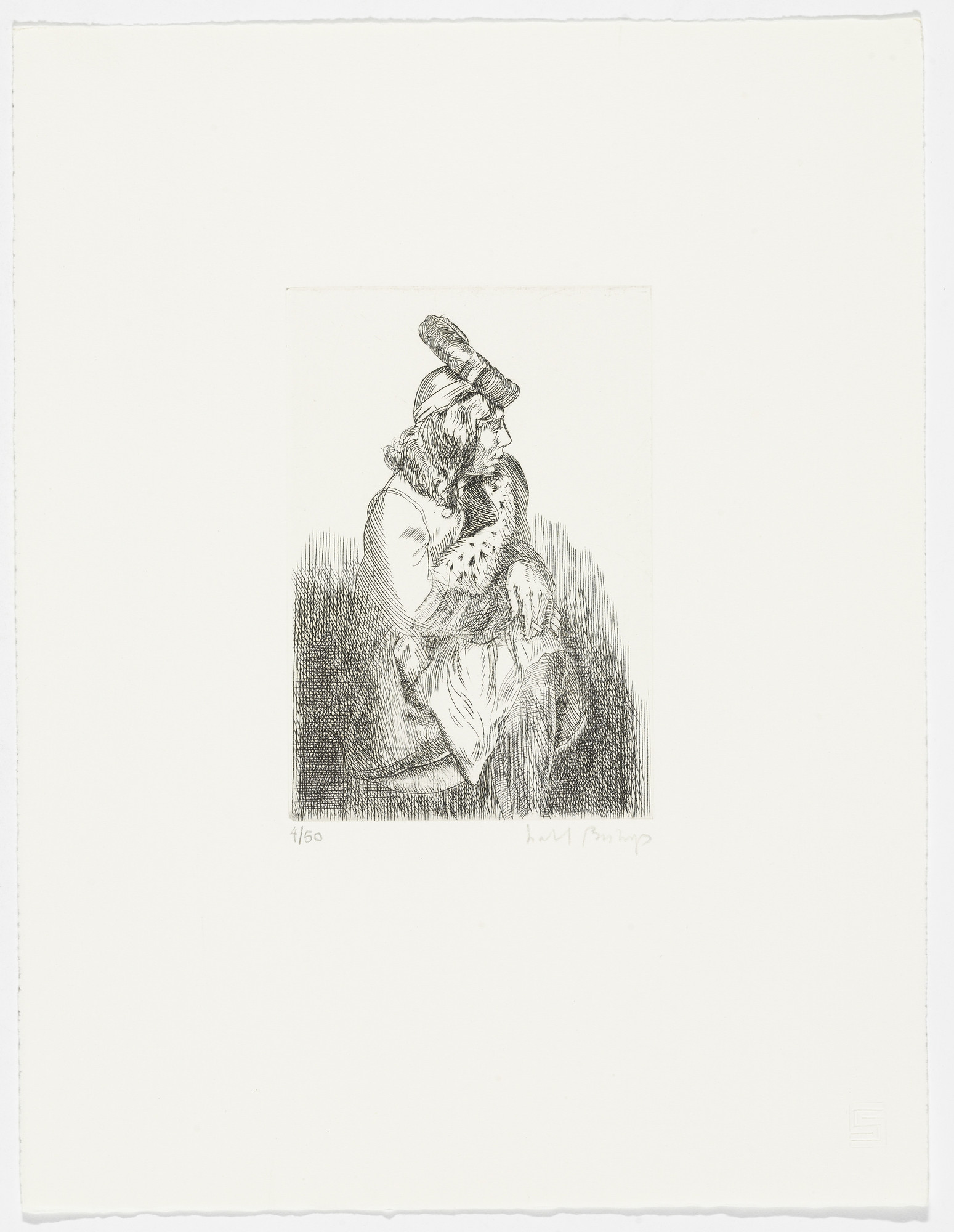Isabel Bishop. Seated Woman with Hat from the portfolio Eight Etchings ...