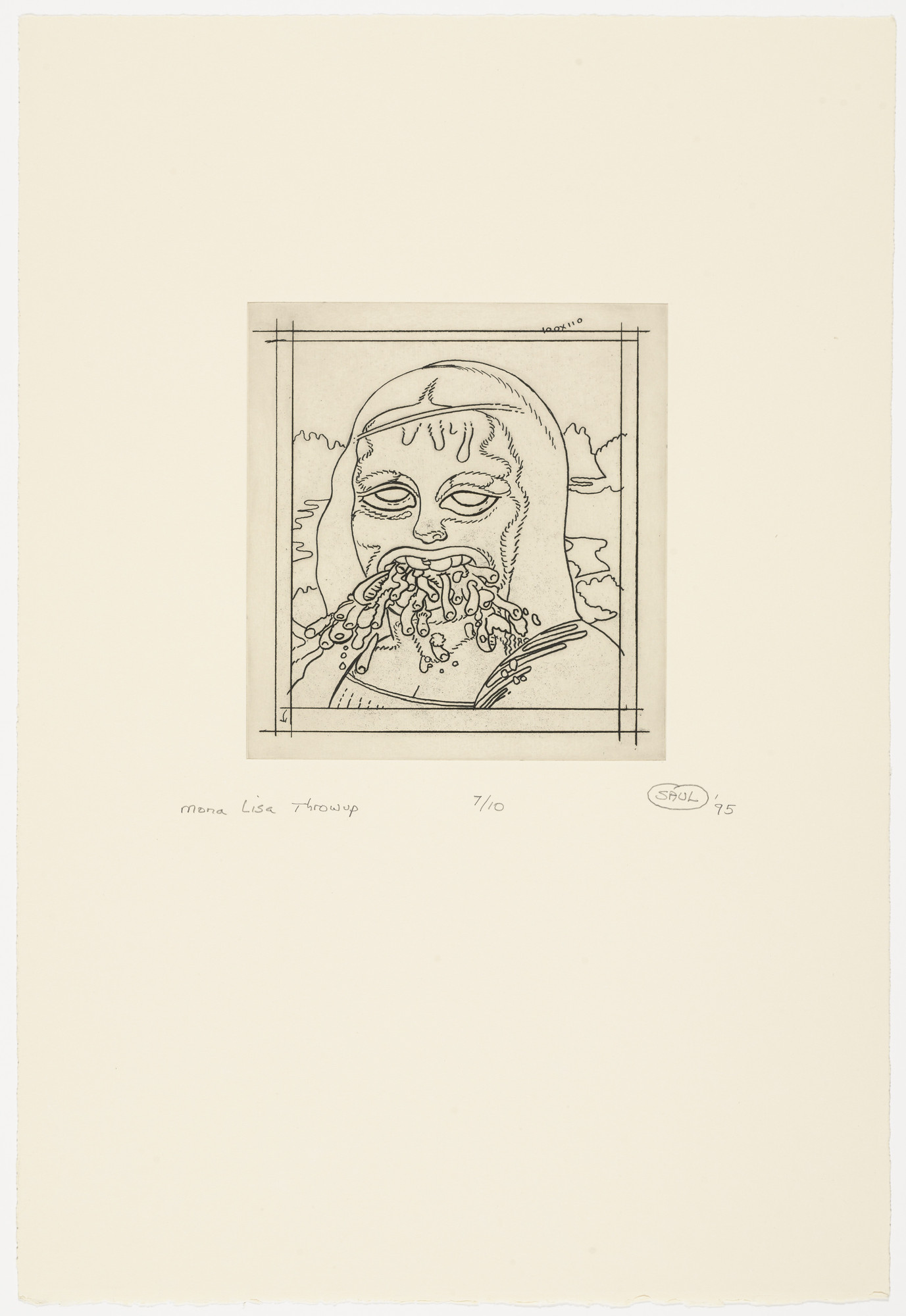 Peter Saul. Mona Lisa Throw Up. 1995 | MoMA