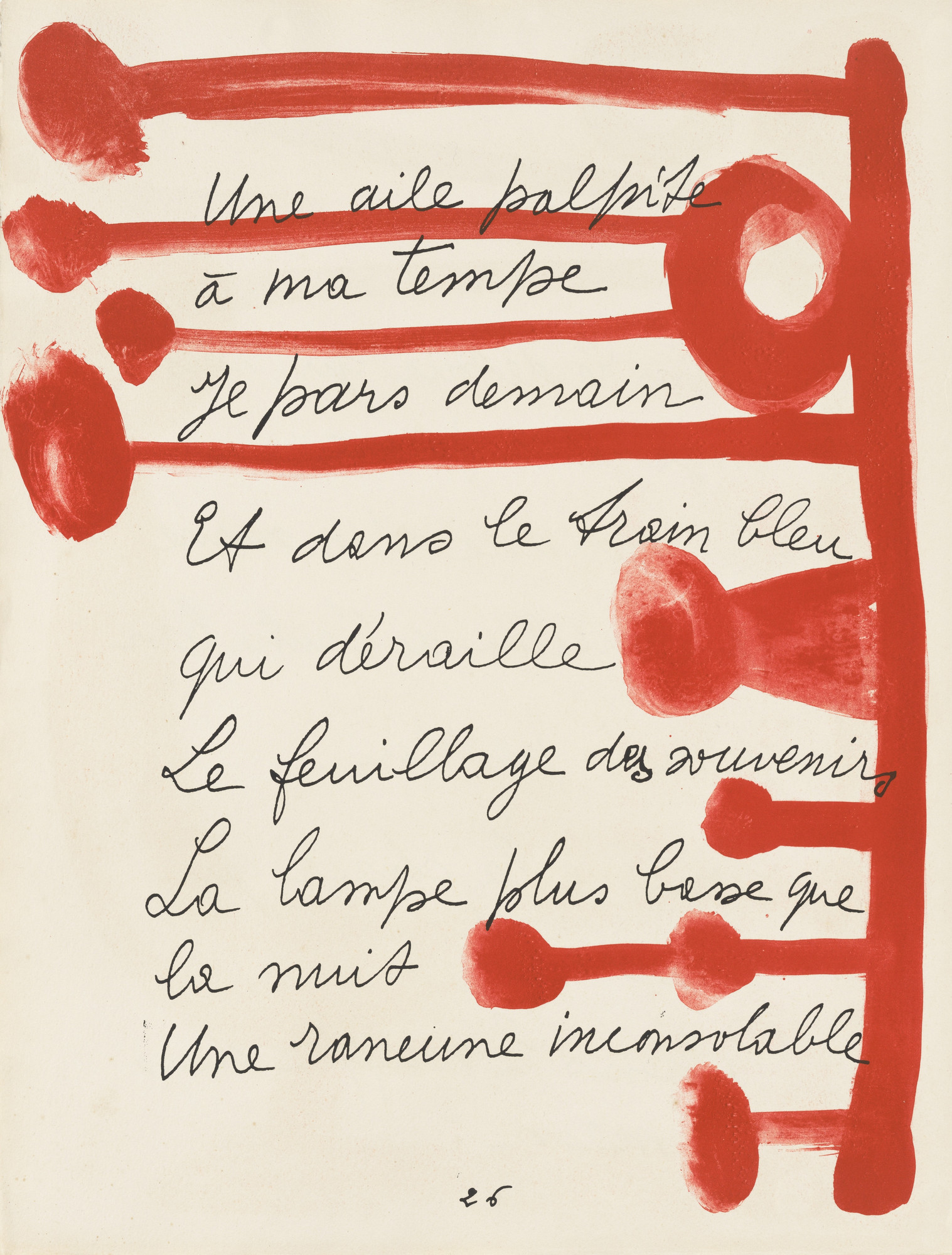 Pablo Picasso. In-text plate (page 26) from Le Chant des morts. 1945–48 ...