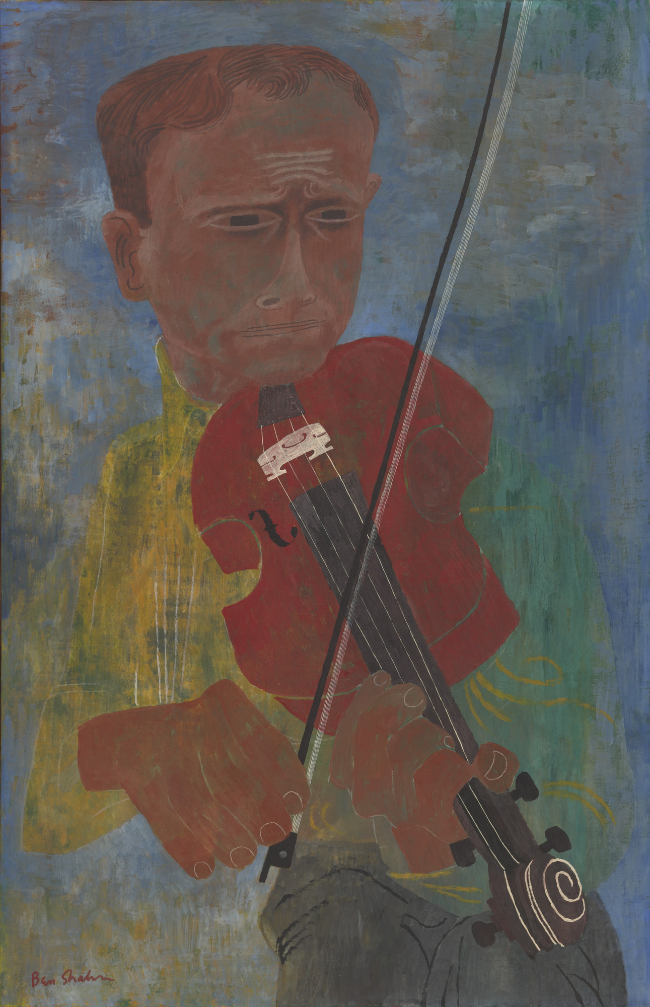 Ben Shahn. The Violin Player. 1947 | MoMA