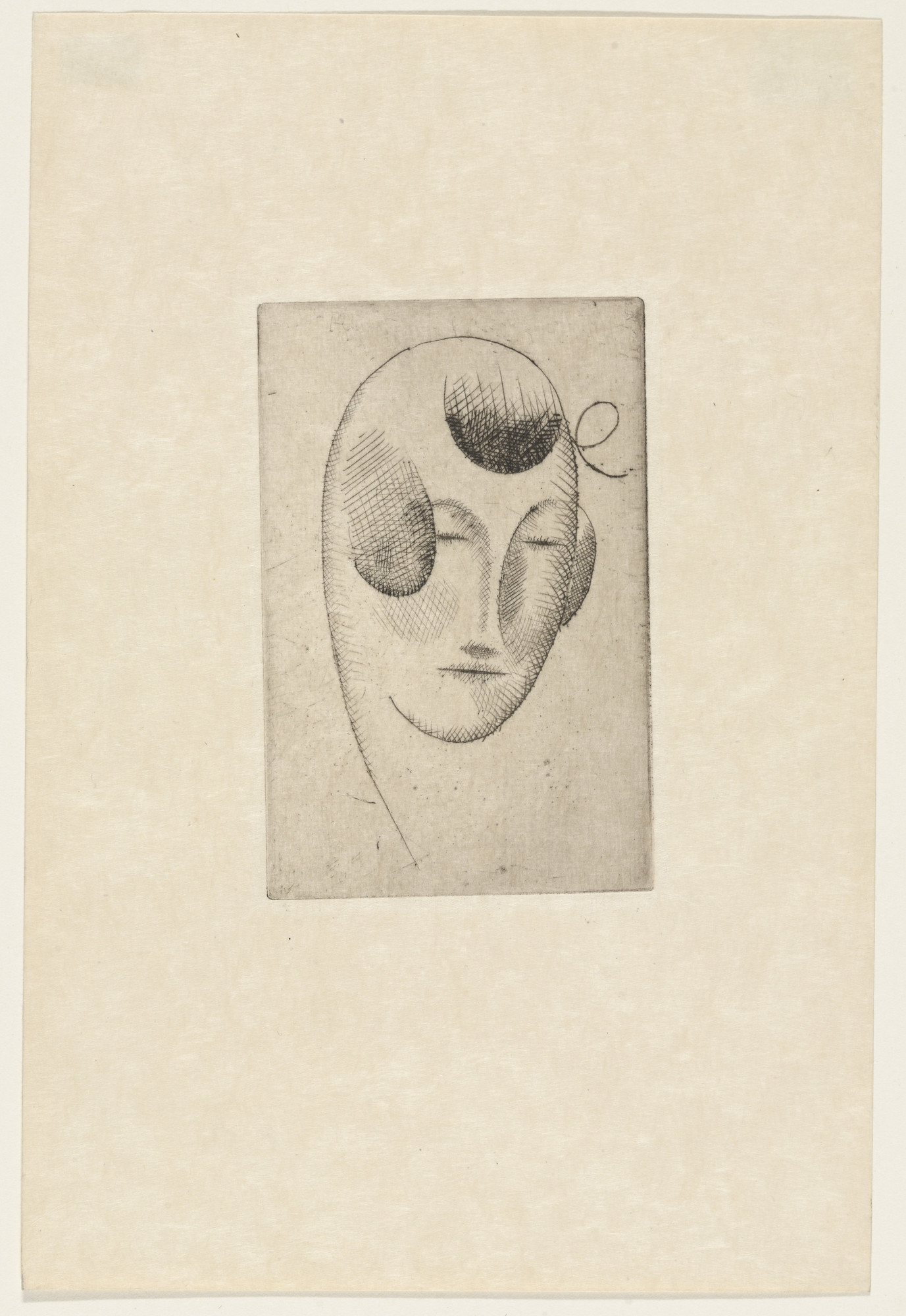 Elie Nadelman. Female Head from The Drypoints of Elie Nadelman. 1951 ...