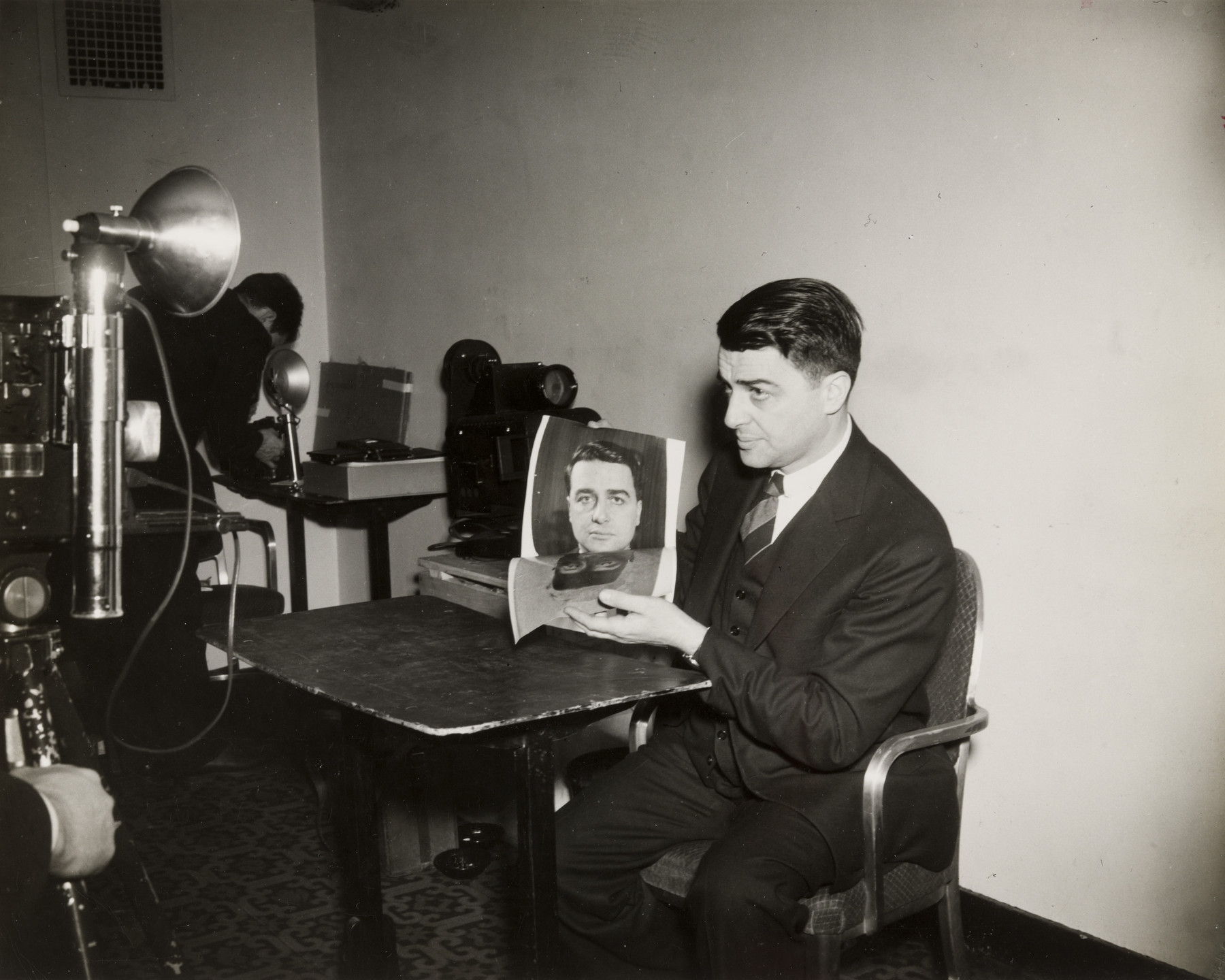 Herbert B. Nichols. Edwin Land Announcing New Polaroid Camera. 1947 | MoMA