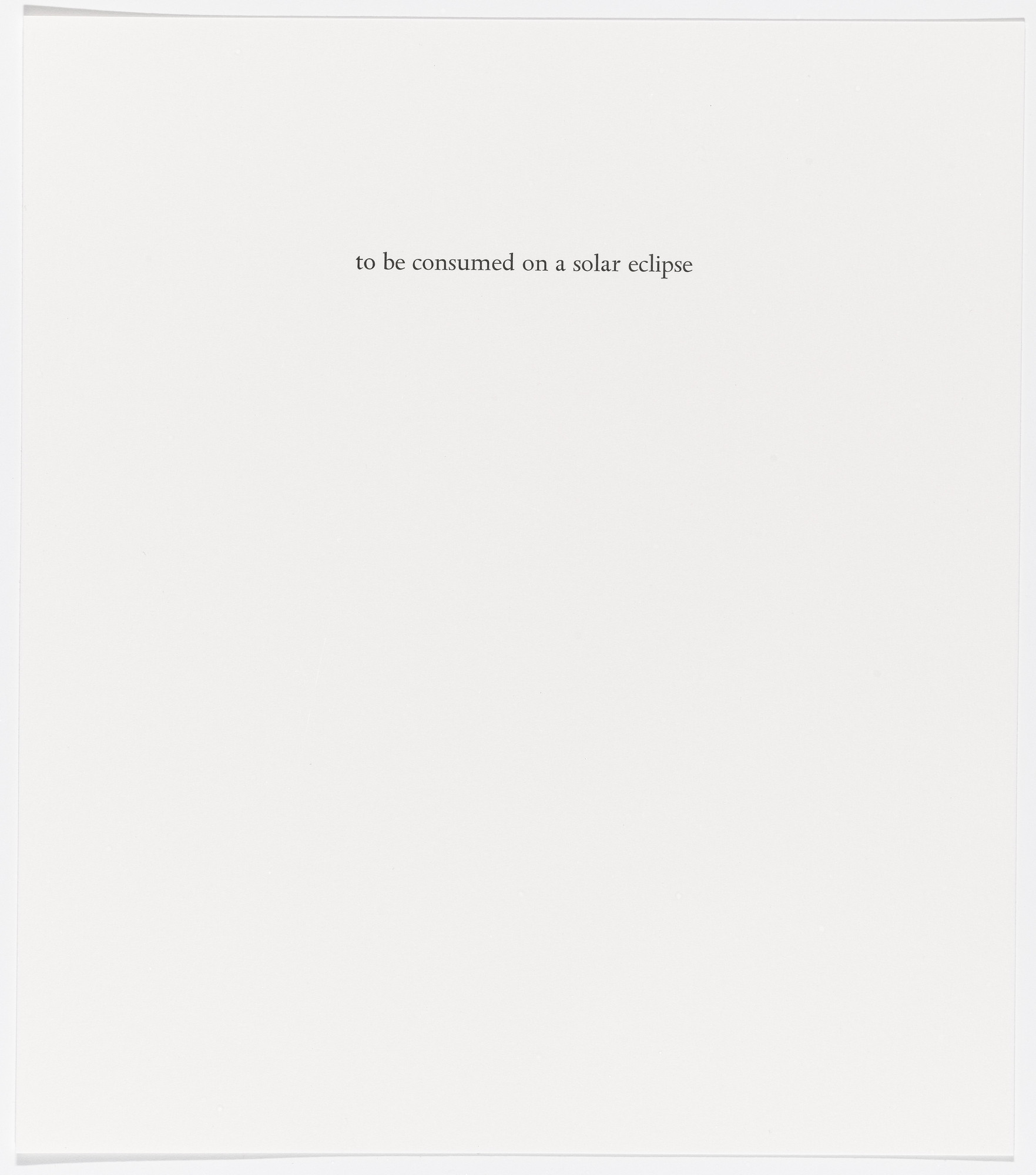 Marina Abramović. Untitled from Spirit Cooking. 1996 | MoMA