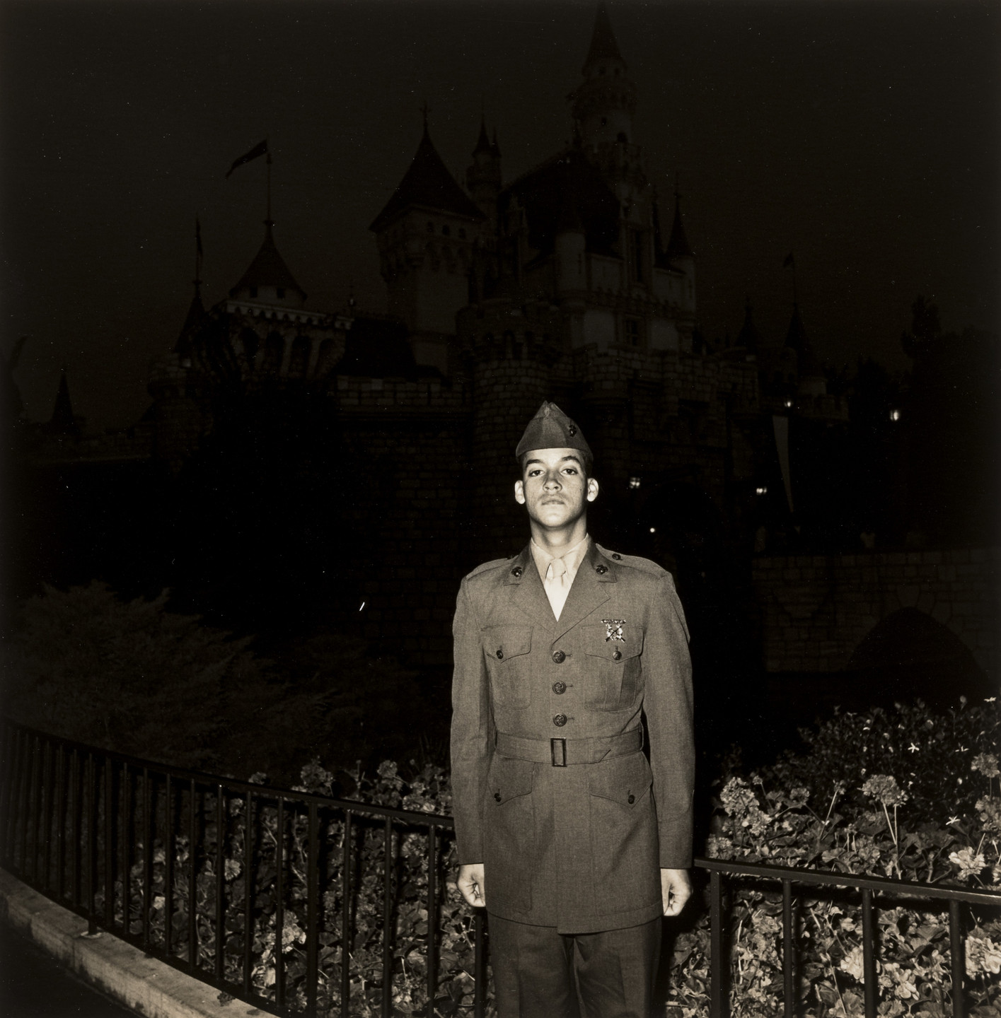 Roger Minick. Young Marine at Disneyland. July 1977 | MoMA