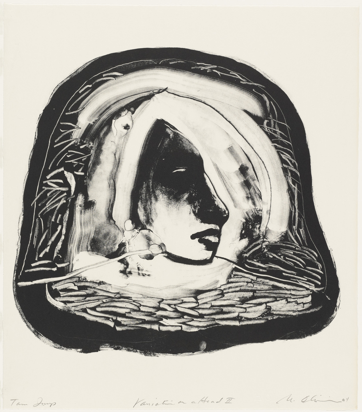 Nathan Oliveira. Variation on a Head II. 1964 | MoMA