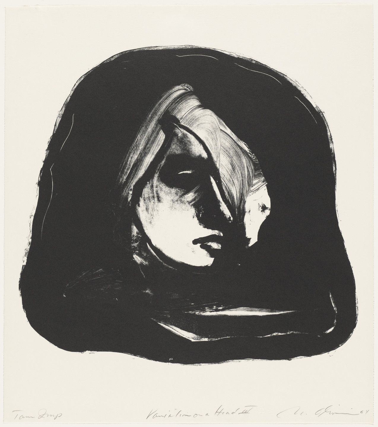 Nathan Oliveira. Variation on a Head IV. 1964 | MoMA