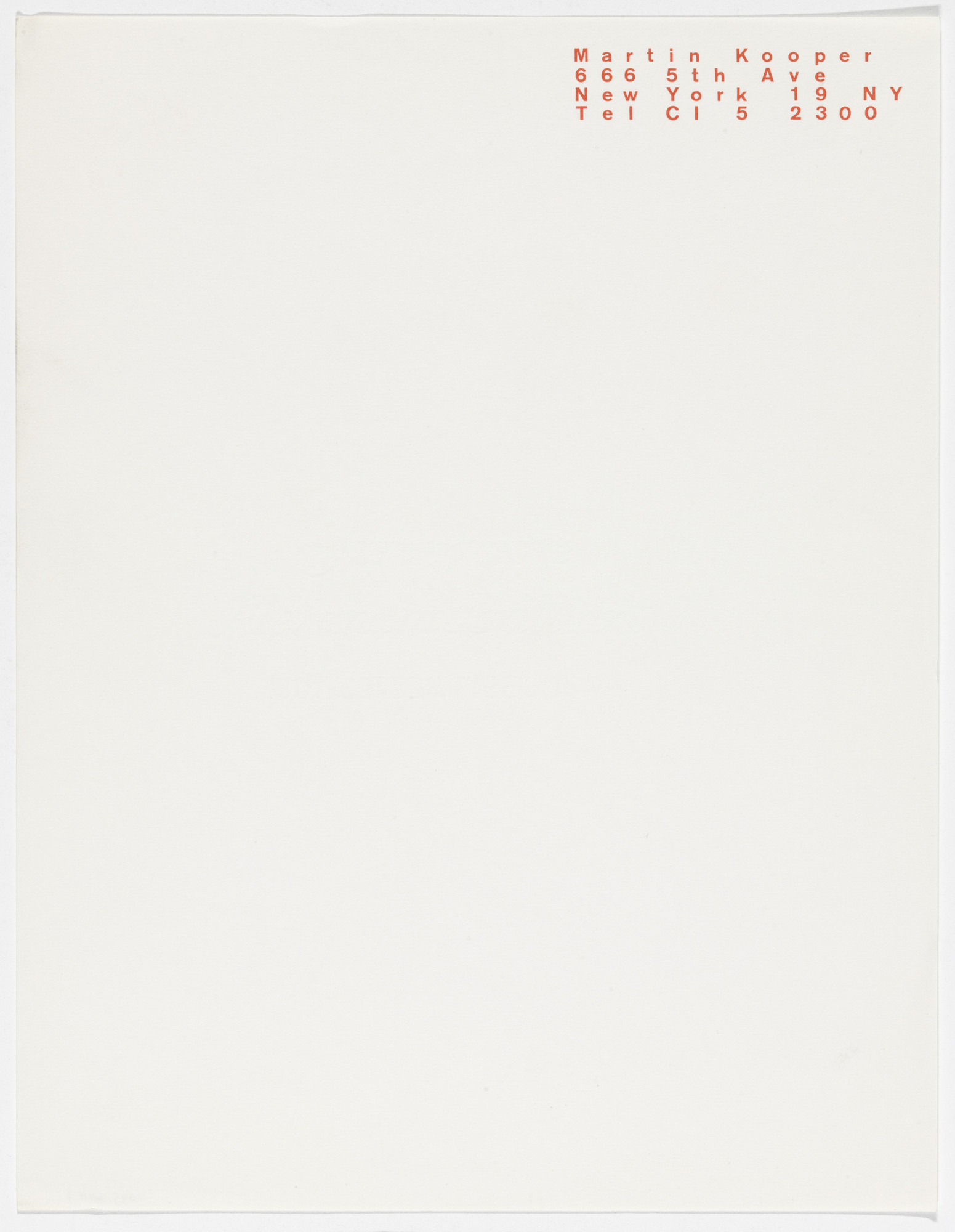 Robert Brownjohn. Martin Kooper. 1950s | MoMA