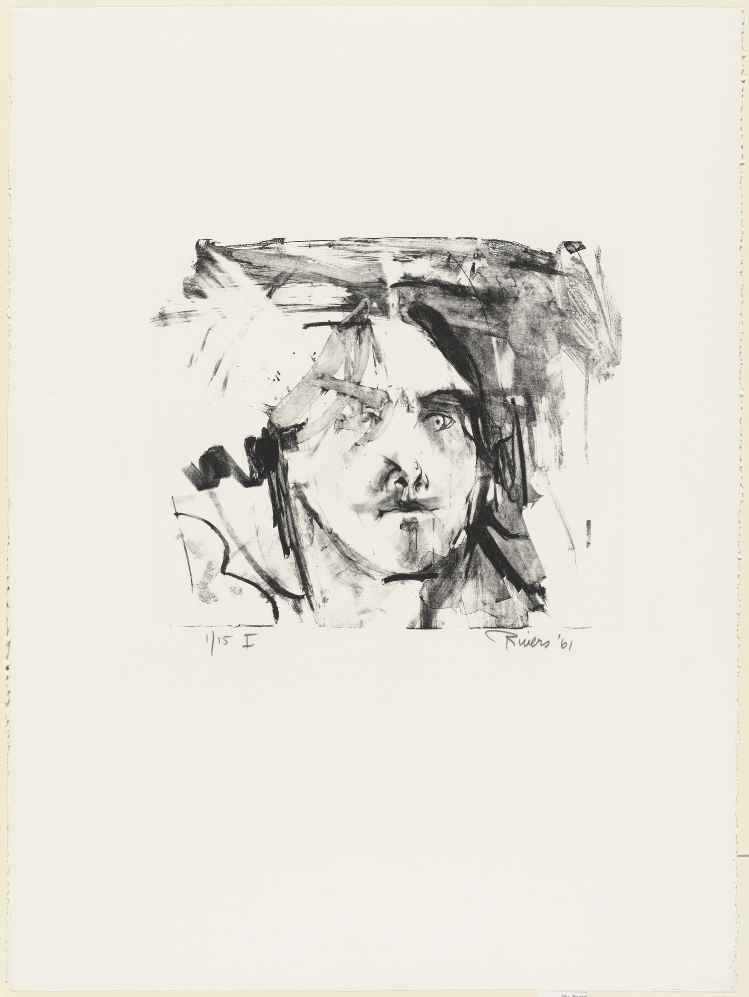 Larry Rivers. Face of Clarice I. 1961 | MoMA