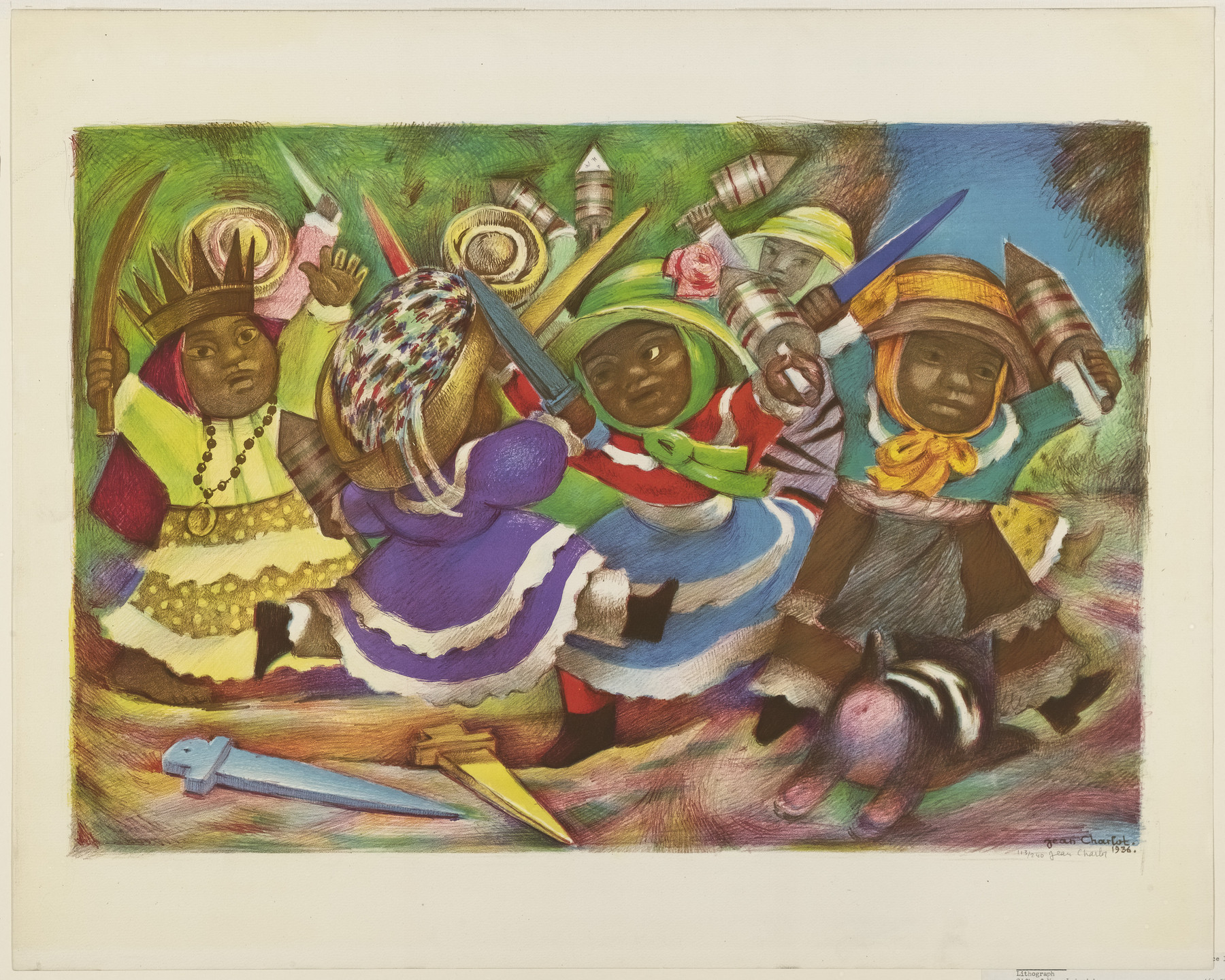 Jean Charlot. Large Malinches (Toy Fiesta). 1936 | MoMA