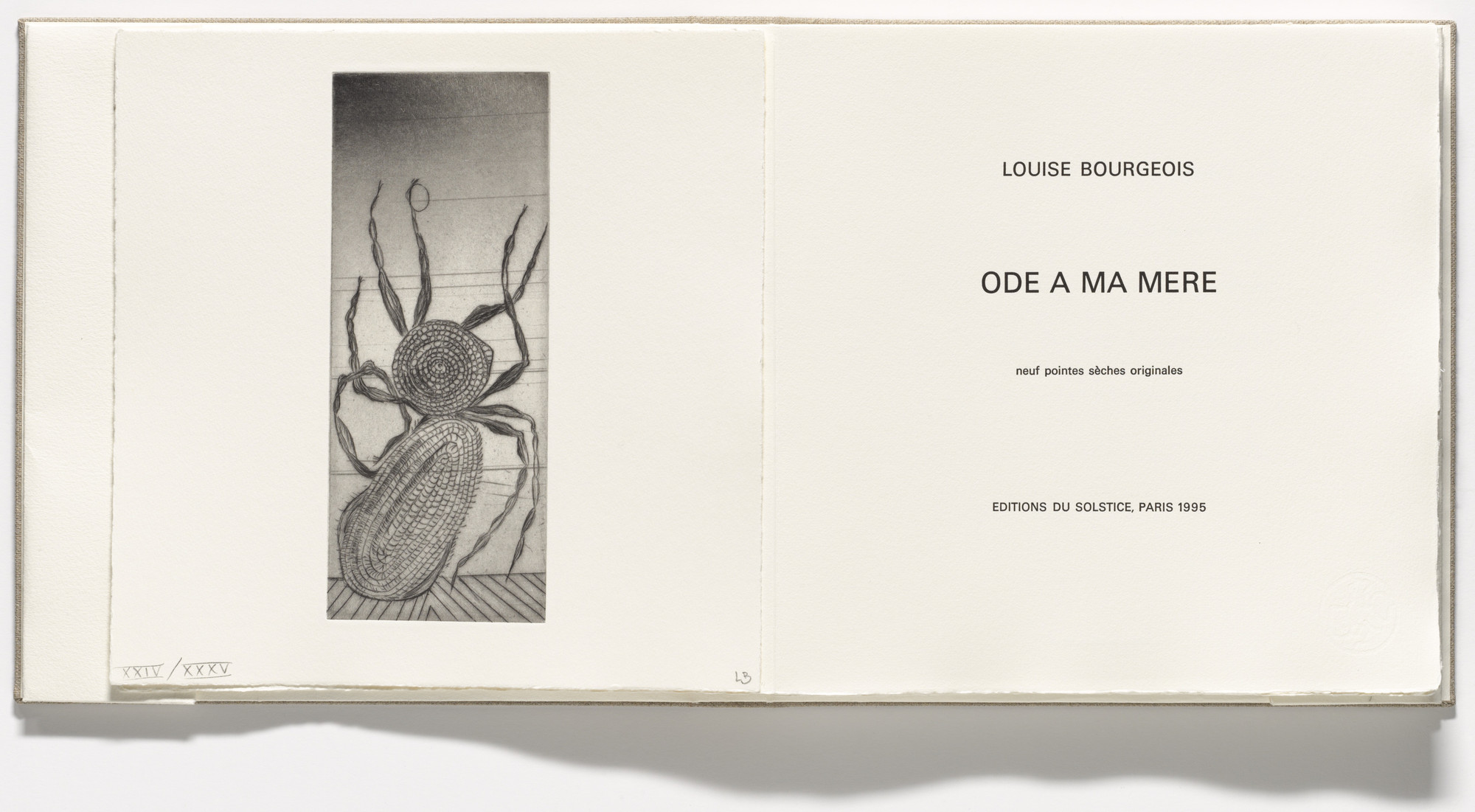 Louise Bourgeois. Untitled, plate 1 of 9, from the illustrated book ...