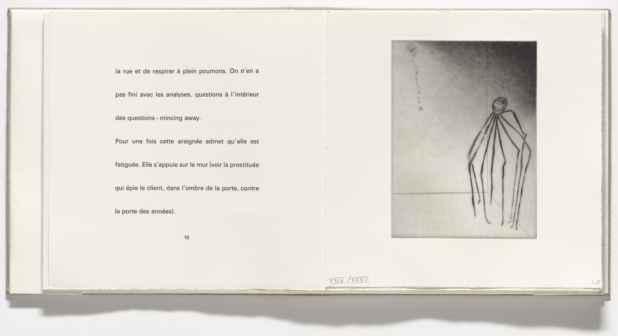 Louise Bourgeois. Untitled, plate 3 of 9, from the illustrated book ...