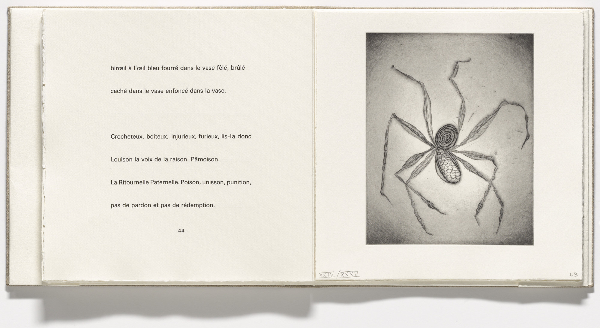 Louise Bourgeois. Untitled, plate 8 of 9, from the illustrated book ...