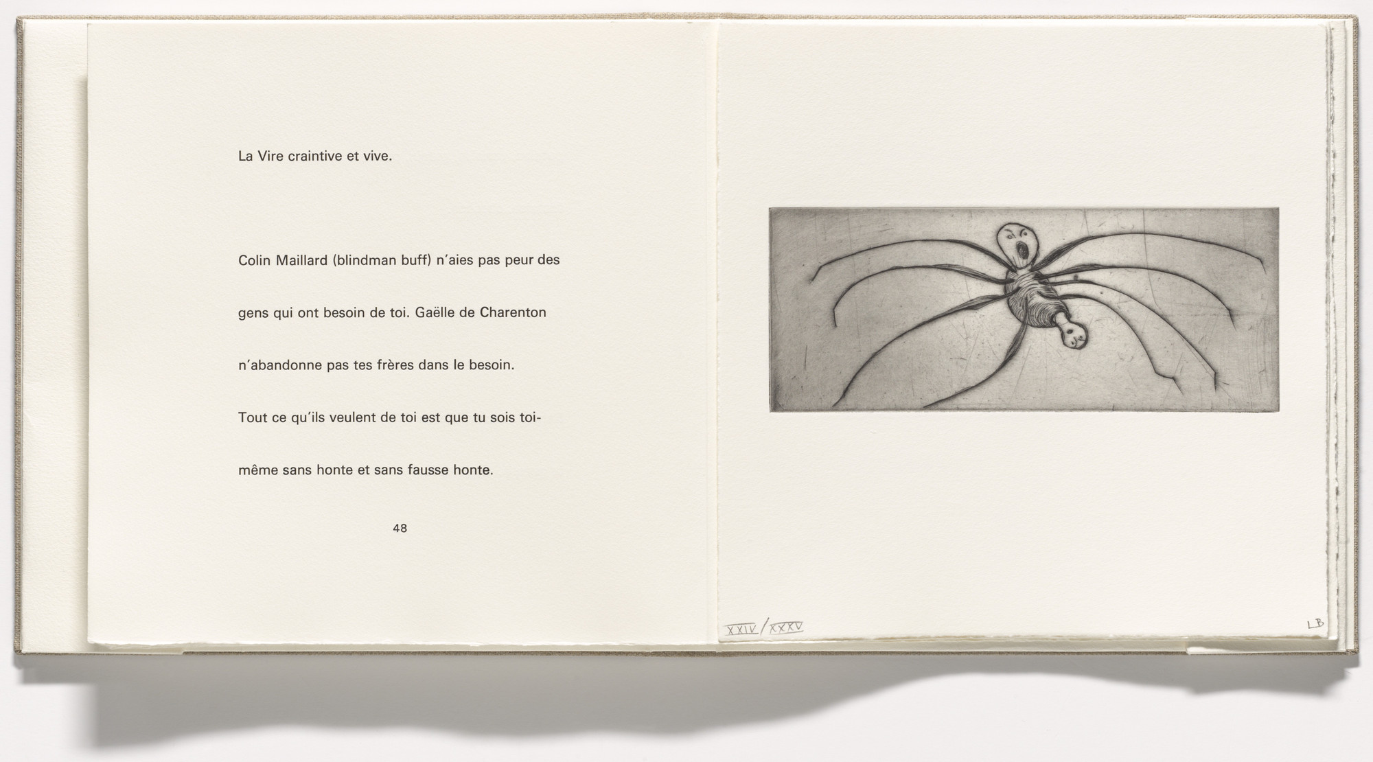 Louise Bourgeois. Untitled, plate 9 of 9, from the illustrated book ...