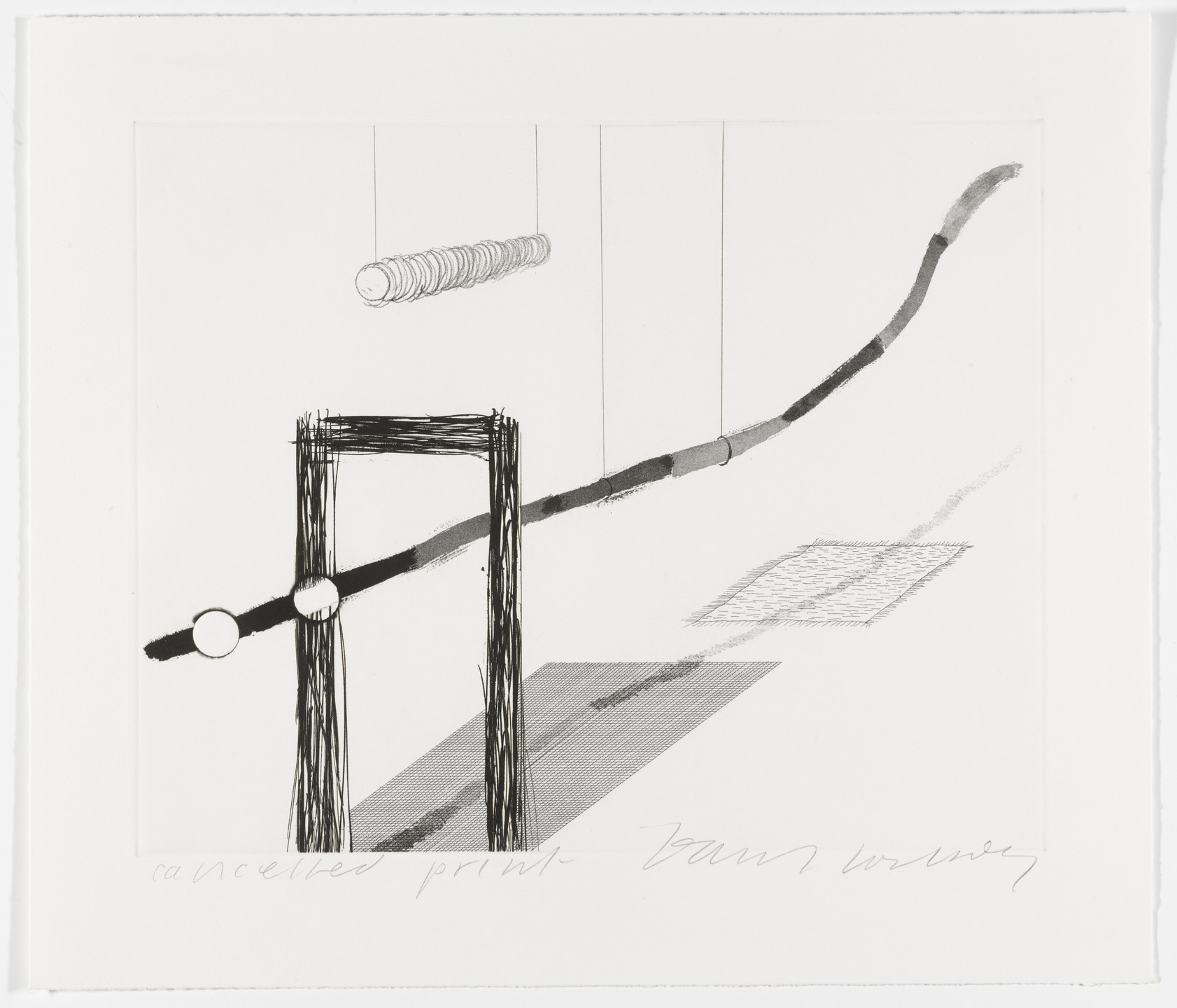 David Hockney. Cancellation proof for It Picks Its Way from The Blue ...