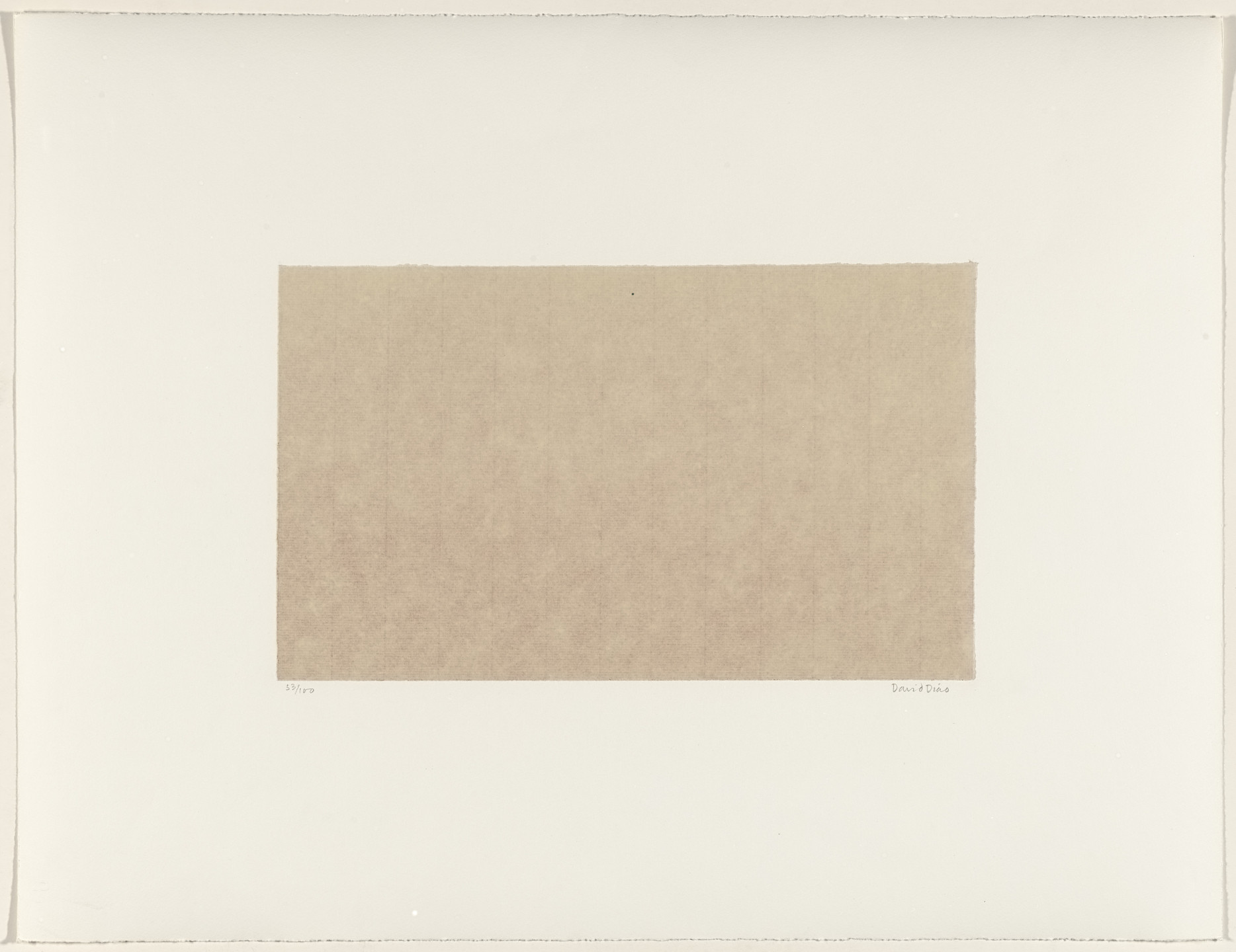 David Diao. Untitled from the portfolio New York 10/69. (Published 1969 ...