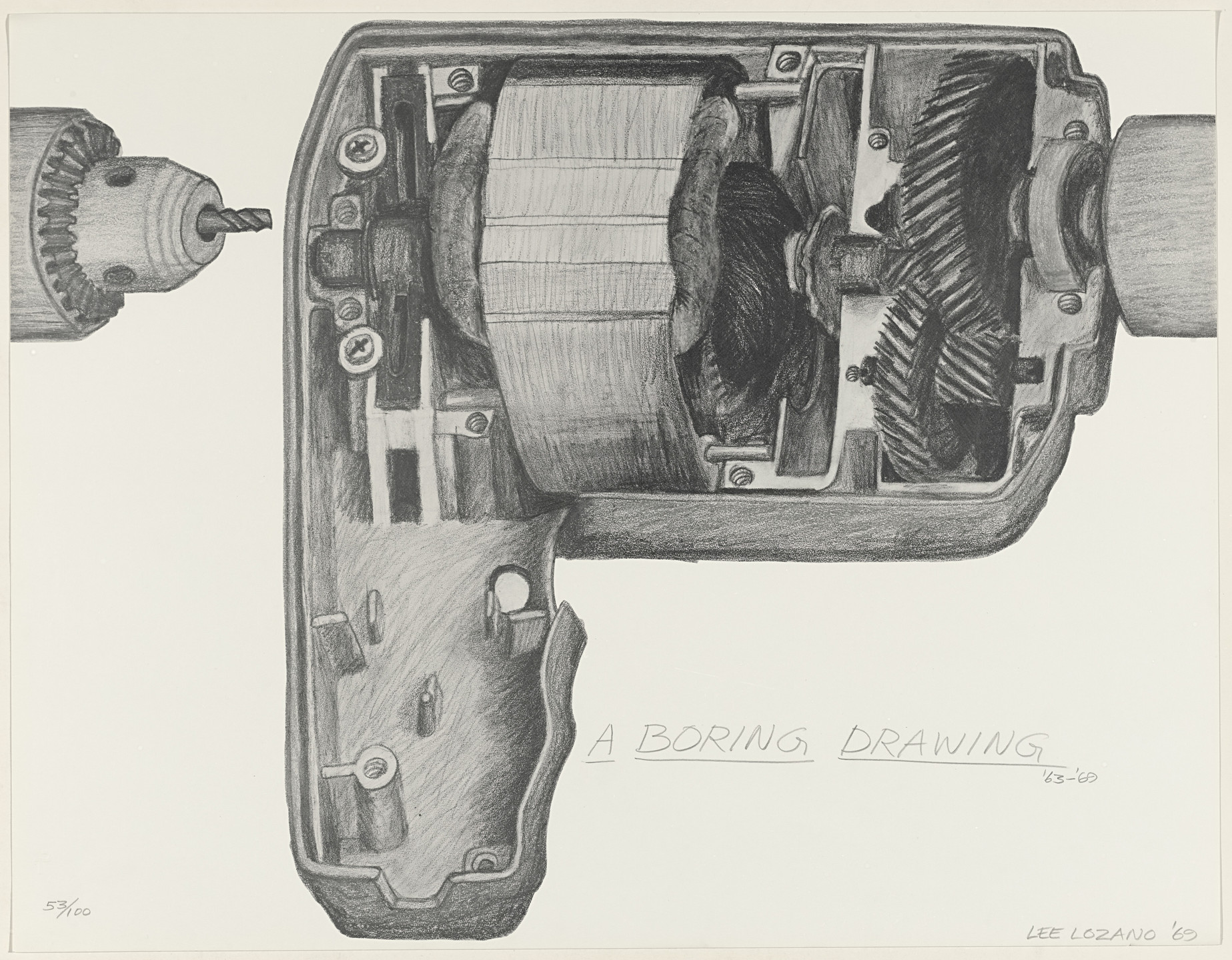 Lee Lozano. A Boring Drawing from the portfolio New York 10/69. 1969 | MoMA