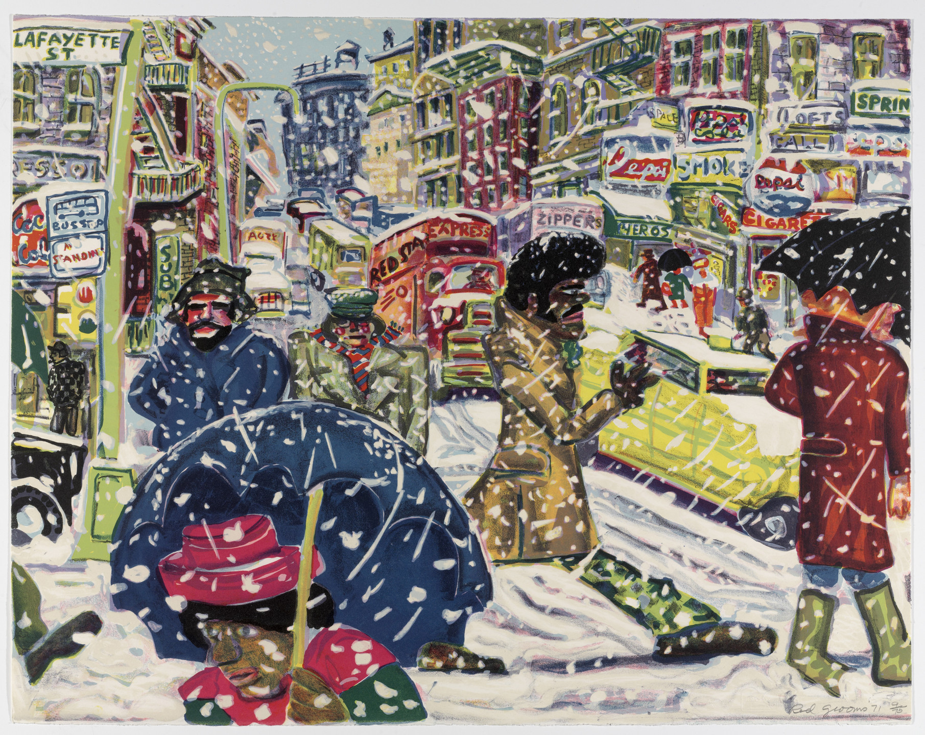 Red Grooms. Slushing from No Gas. 1971 | MoMA