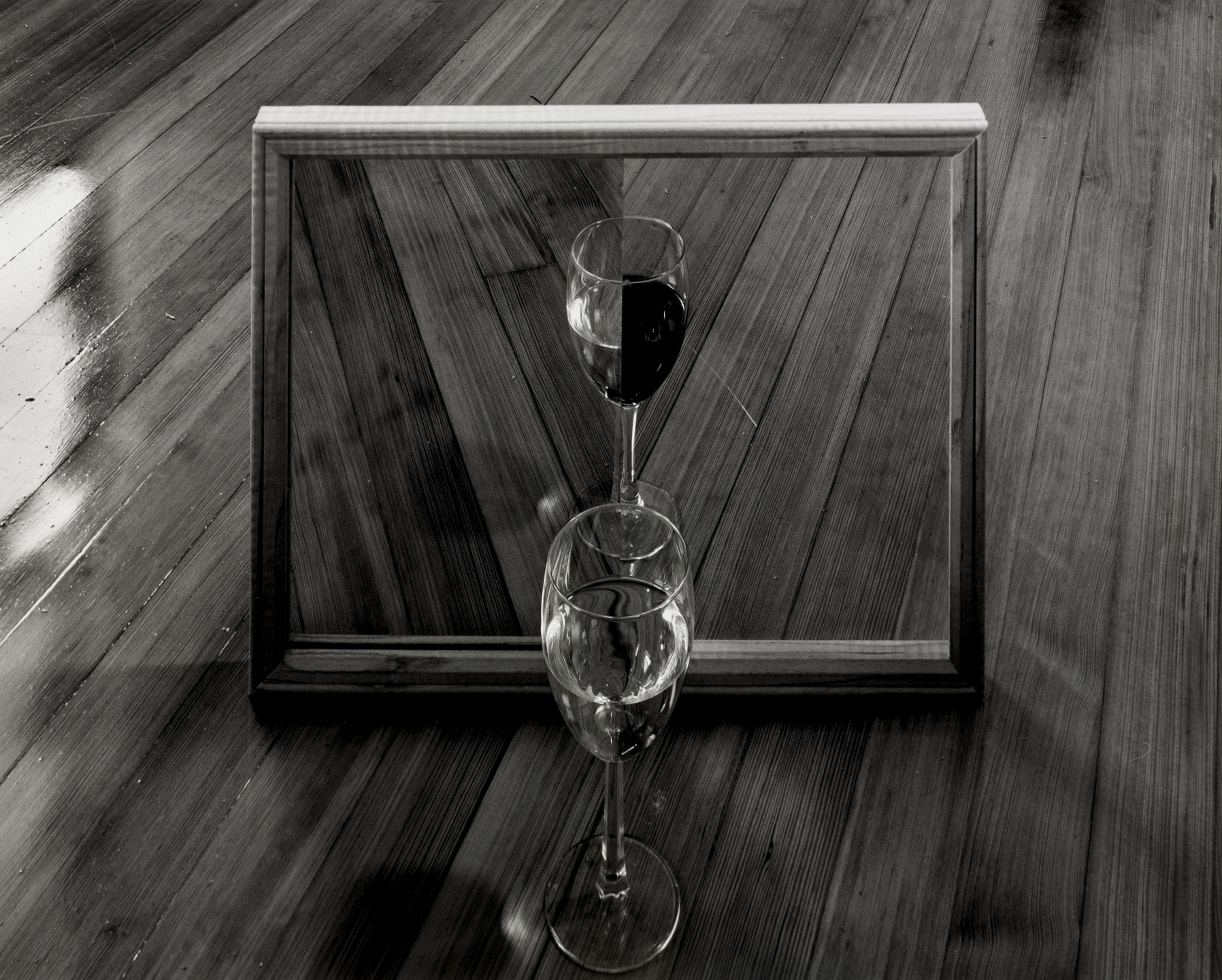 Abelardo Morell. Mirror, Glass, Water and Wine. 2004 | MoMA