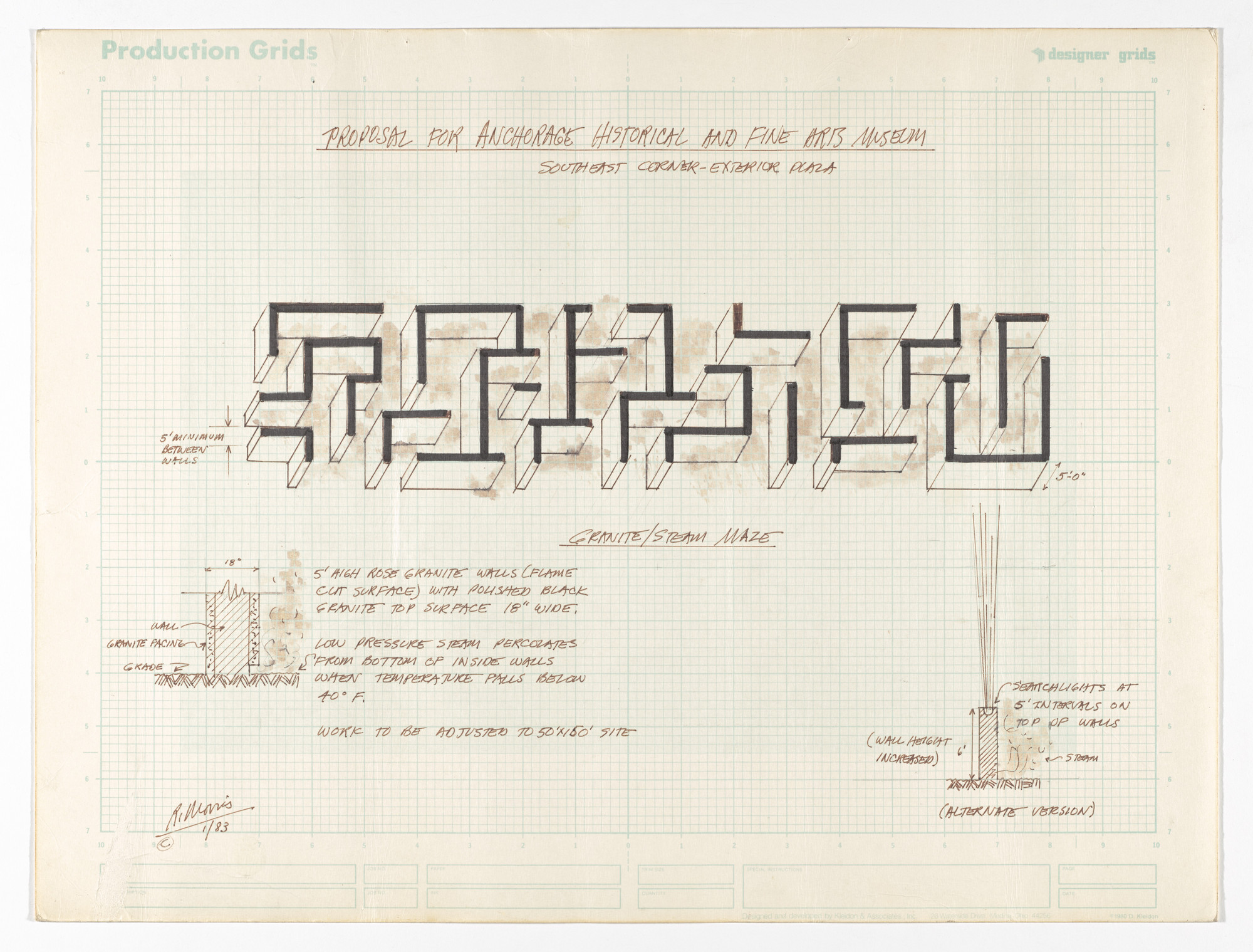 Robert Morris. Proposal for Anchorange Historical and Fine Arts Museum ...