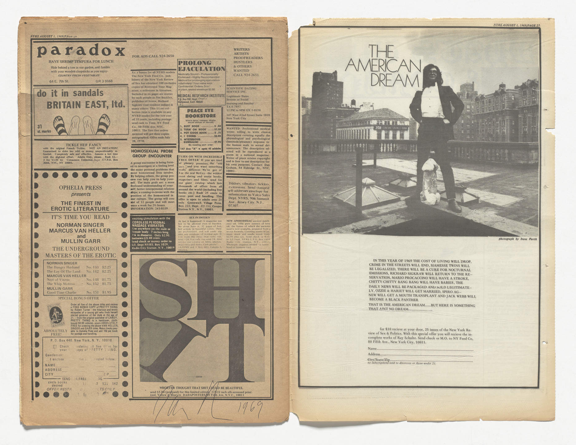 Dan Graham. Detumescence. 1969 | MoMA