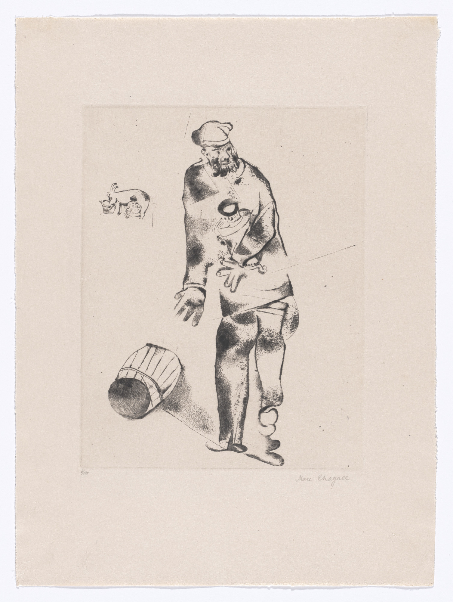 Marc Chagall. The Father (Der Vater) from My Life (Mein Leben). 1922 ...