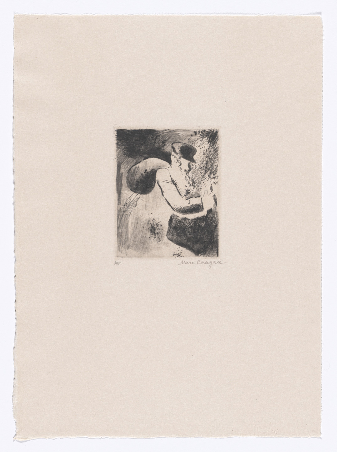 Marc Chagall. An Old Jew (Ein alter Jude) from My Life (Mein Leben ...