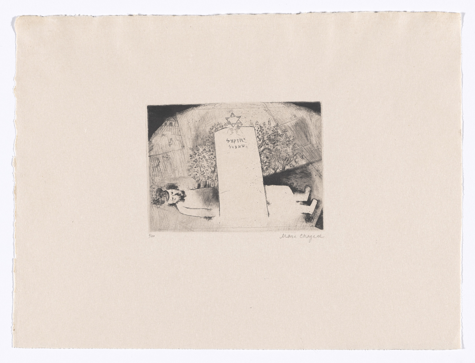 Marc Chagall. Father's Grave (Grab des Vaters) from My Life (Mein Leben ...