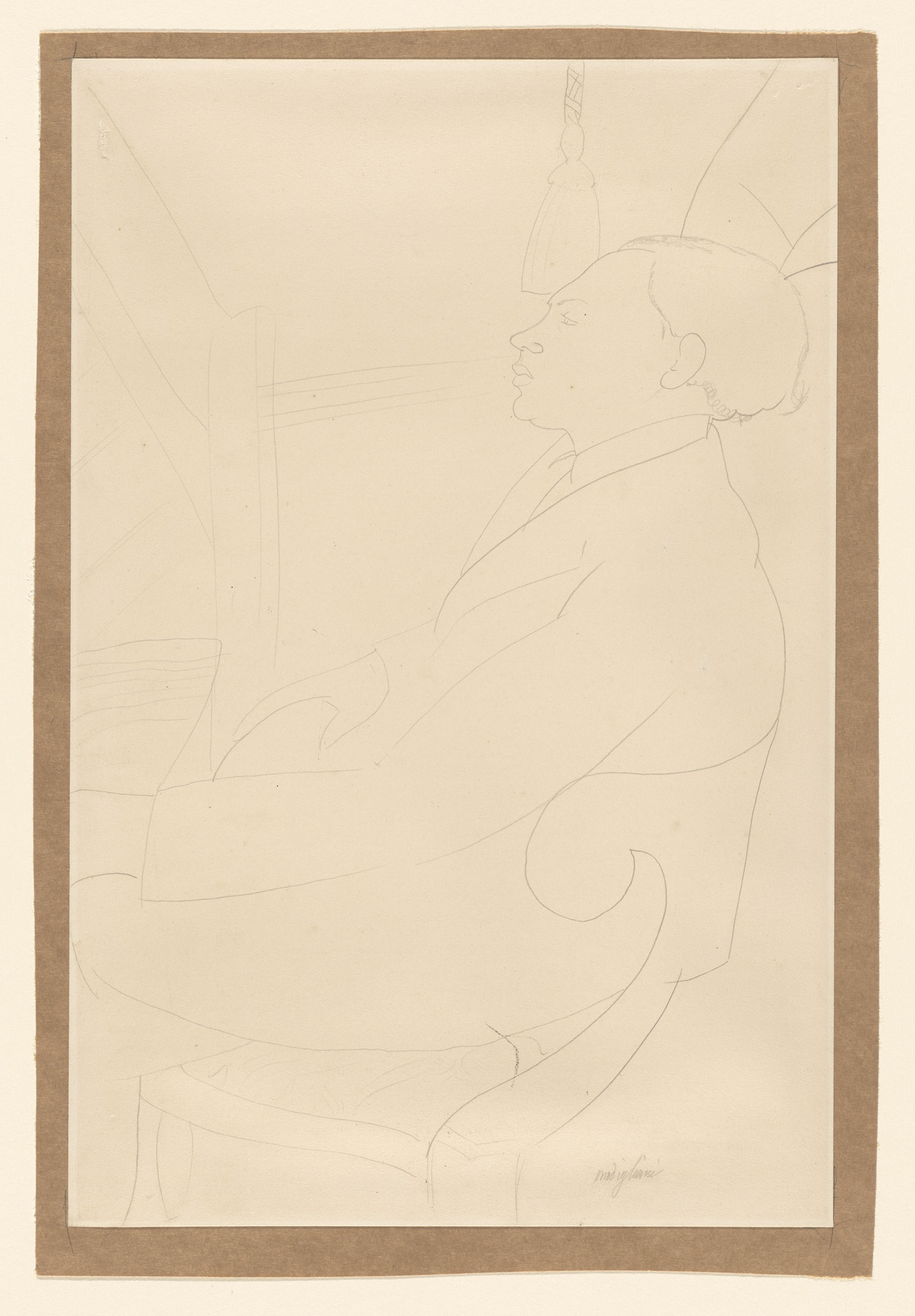 Amedeo Modigliani. Oscar Miestchaninoff. (1918) | MoMA