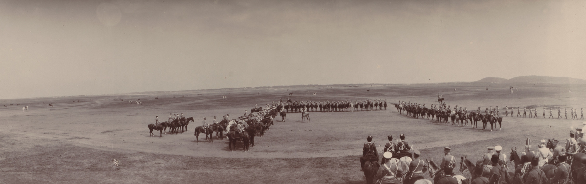 Unidentified photographer. Maneuvers, Cavalry in "U" Formation. July 8 ...