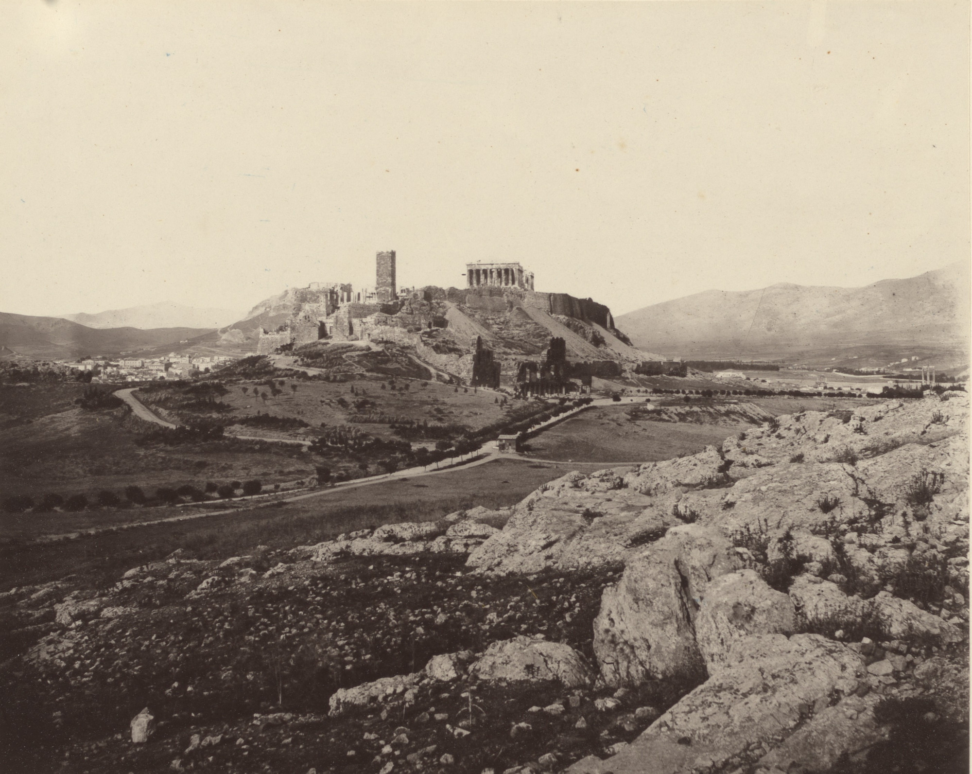 William James Stillman. View of the Acropolis from Museum Hill. 1869 | MoMA